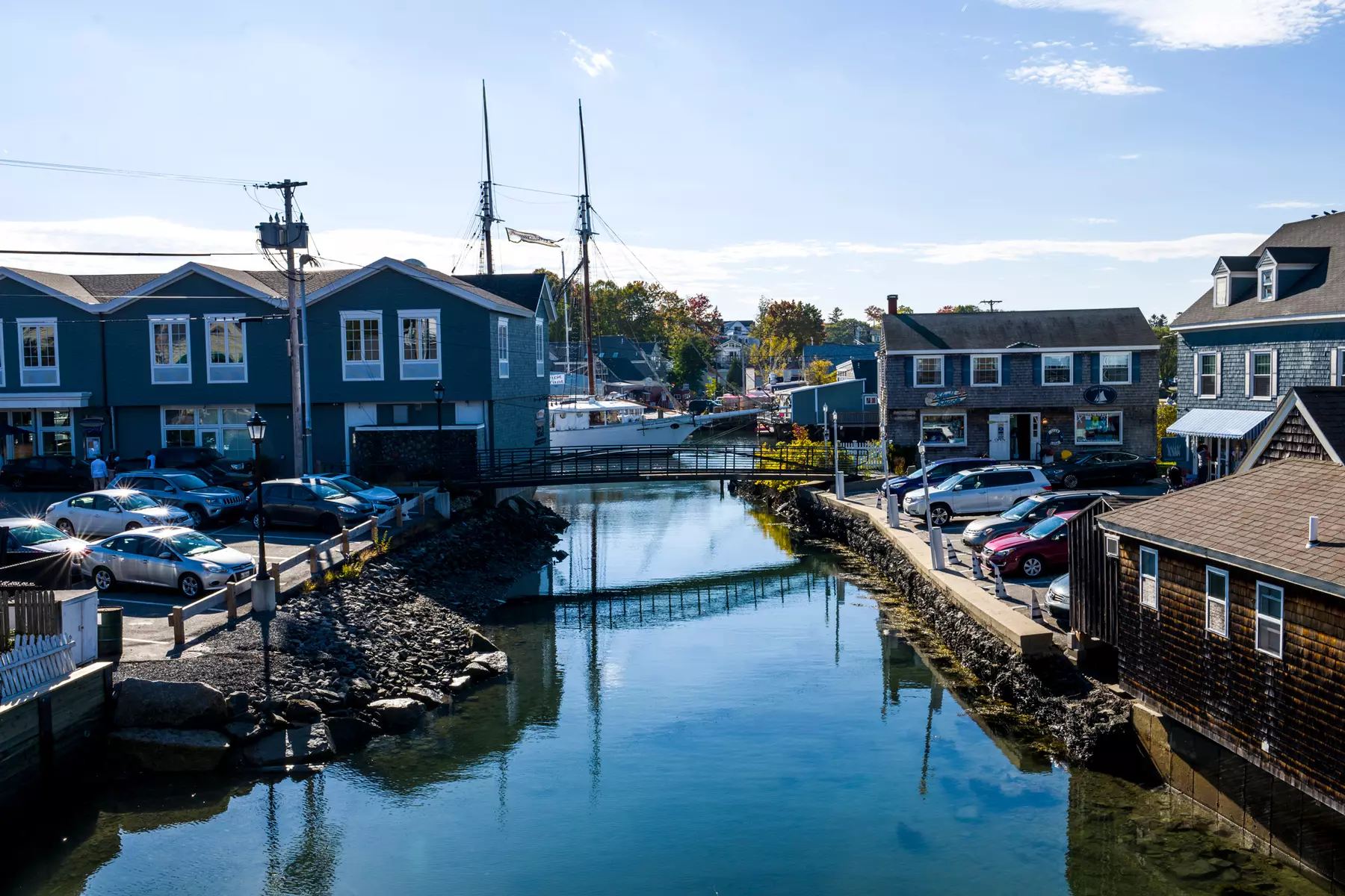 Kennebunk Walungan di Kennebunkport, Maine.