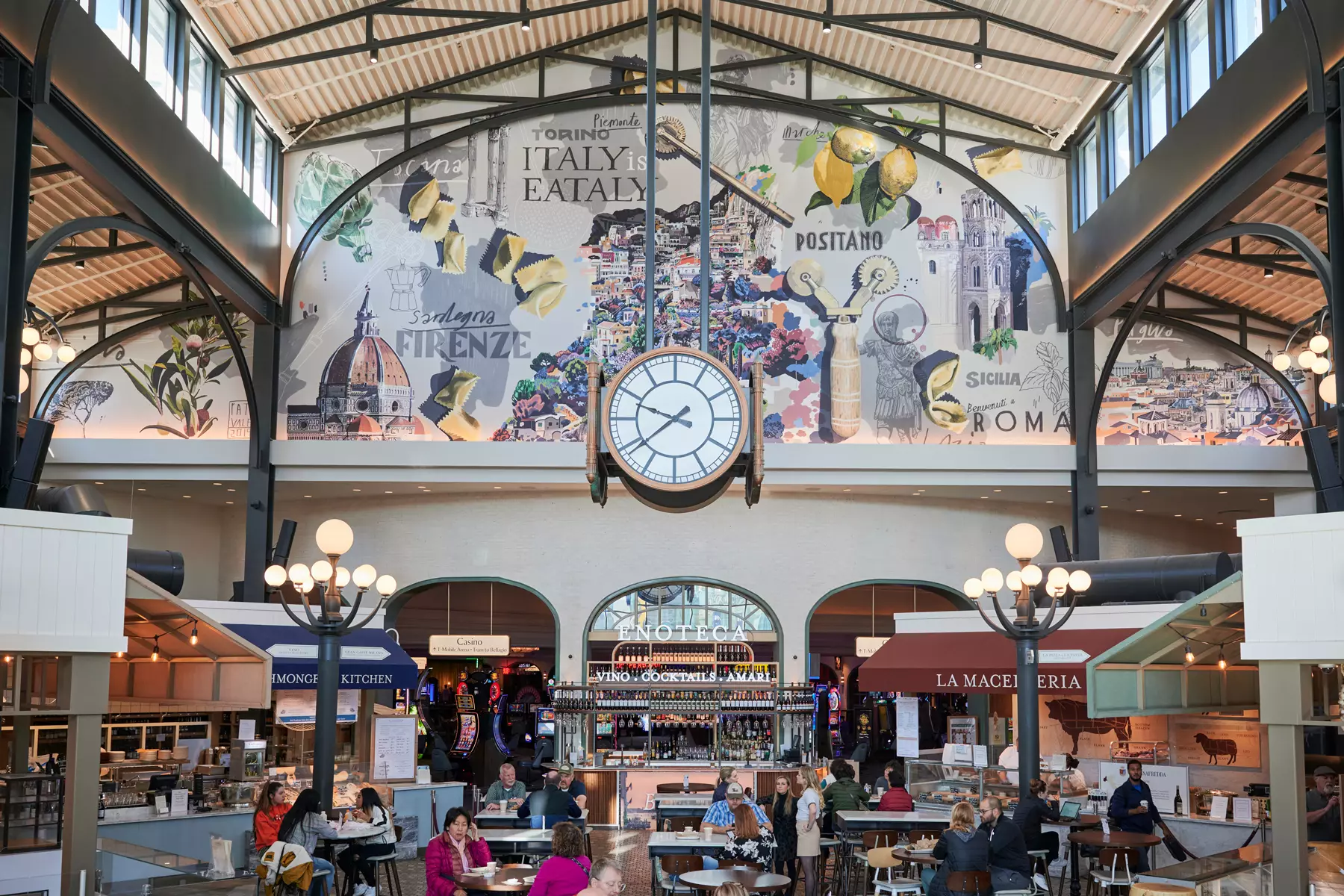 Dentro do Eataly Las Vegas