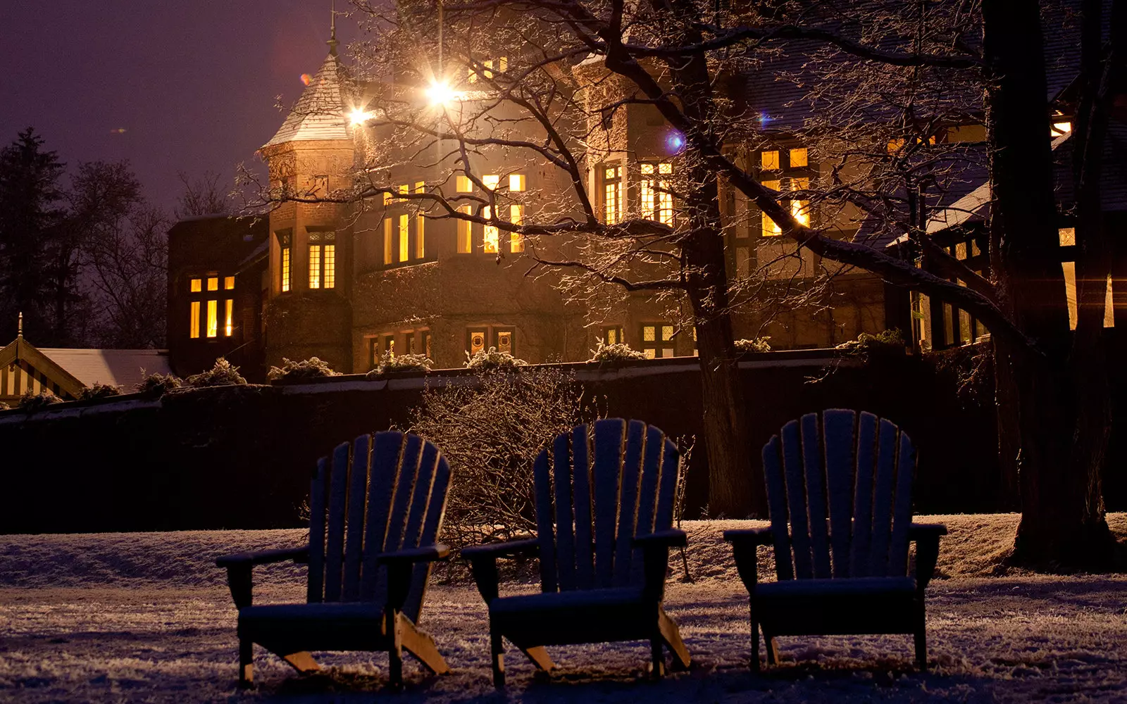 Blantyre Hotel in die nag in die Berkshires, MA