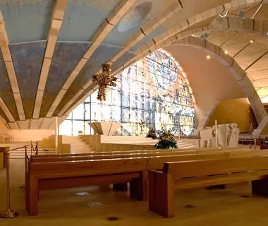 all'interno del Santuario di Padre Pio a San Giovanni Rotondo, Italia