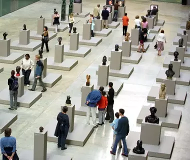 Besucher am Tate Modern Musée zu London