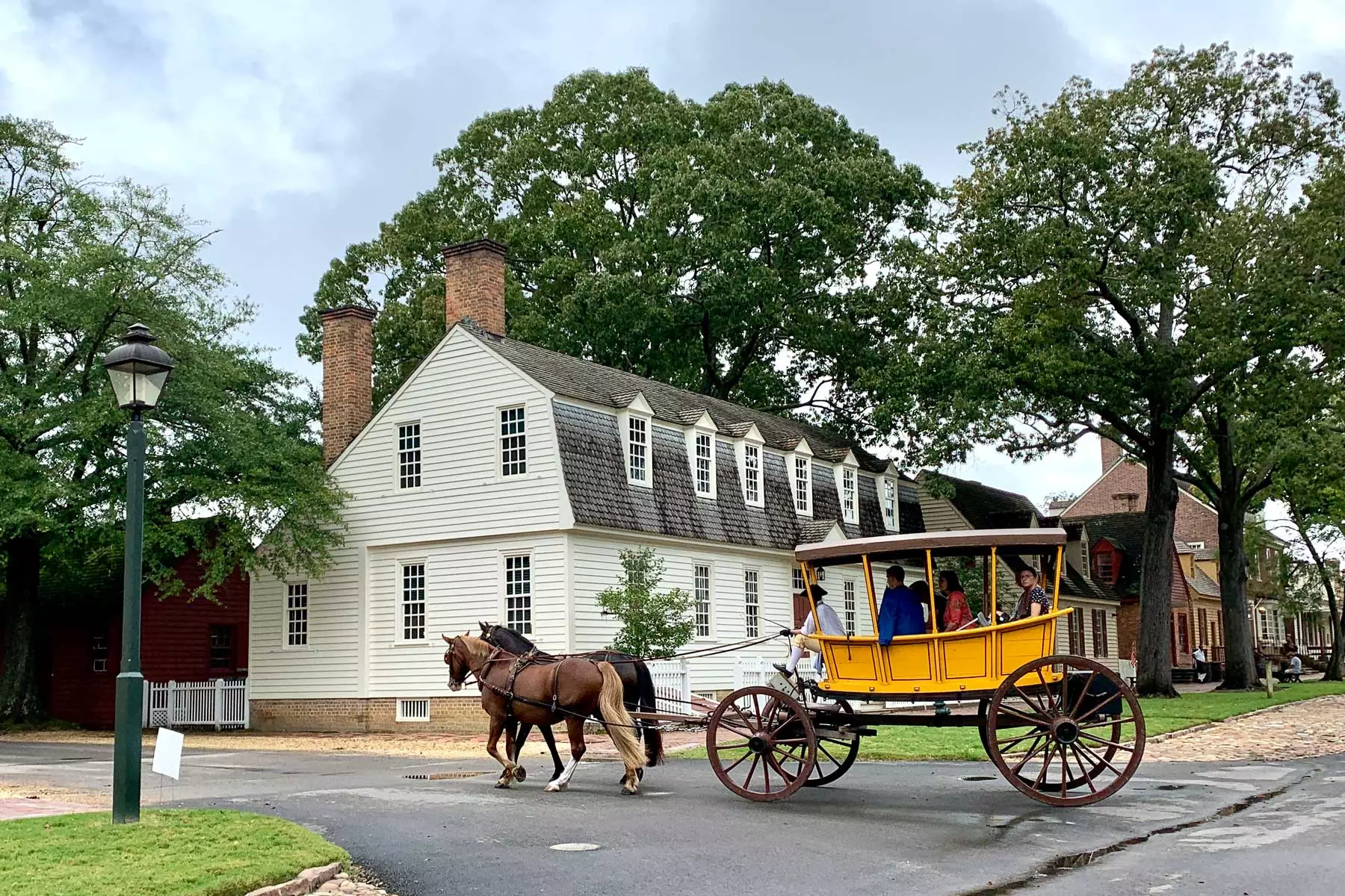 Horse Drawn Carriage yn Williamsburg, Virginia, Feriene Steaten