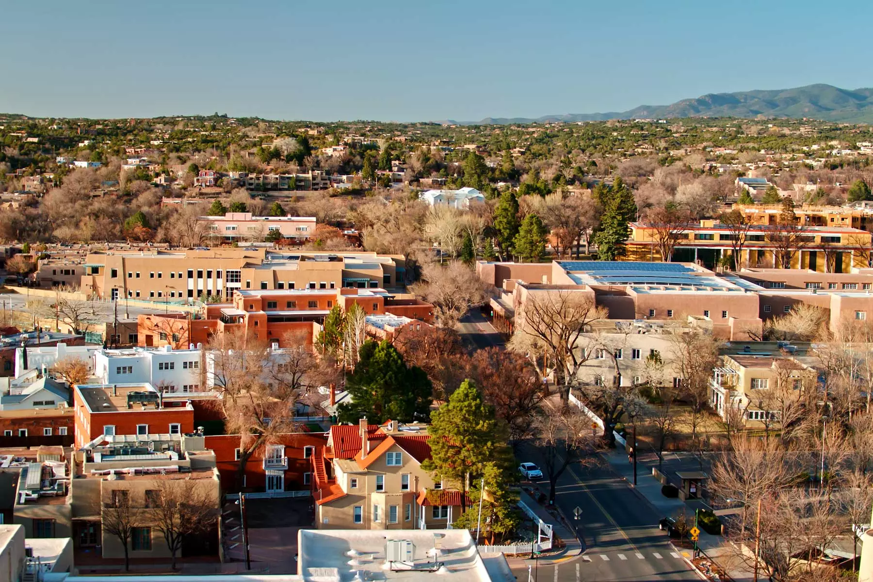 Downtown Santa Fe binaları - Hava