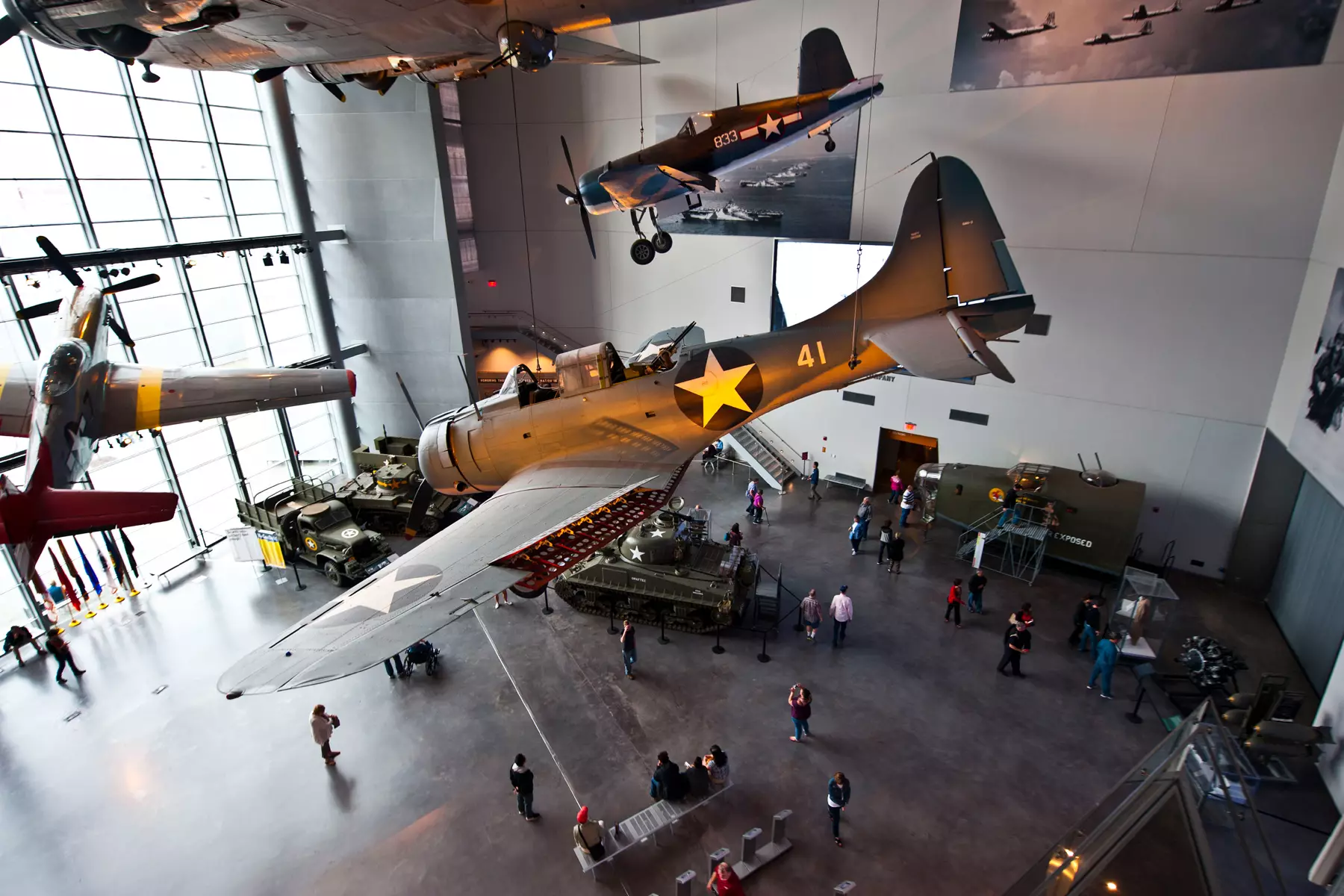 New Orleans, National World War II Museum, Boeing Center, Douglas SBD Dauntless Tauchbomber