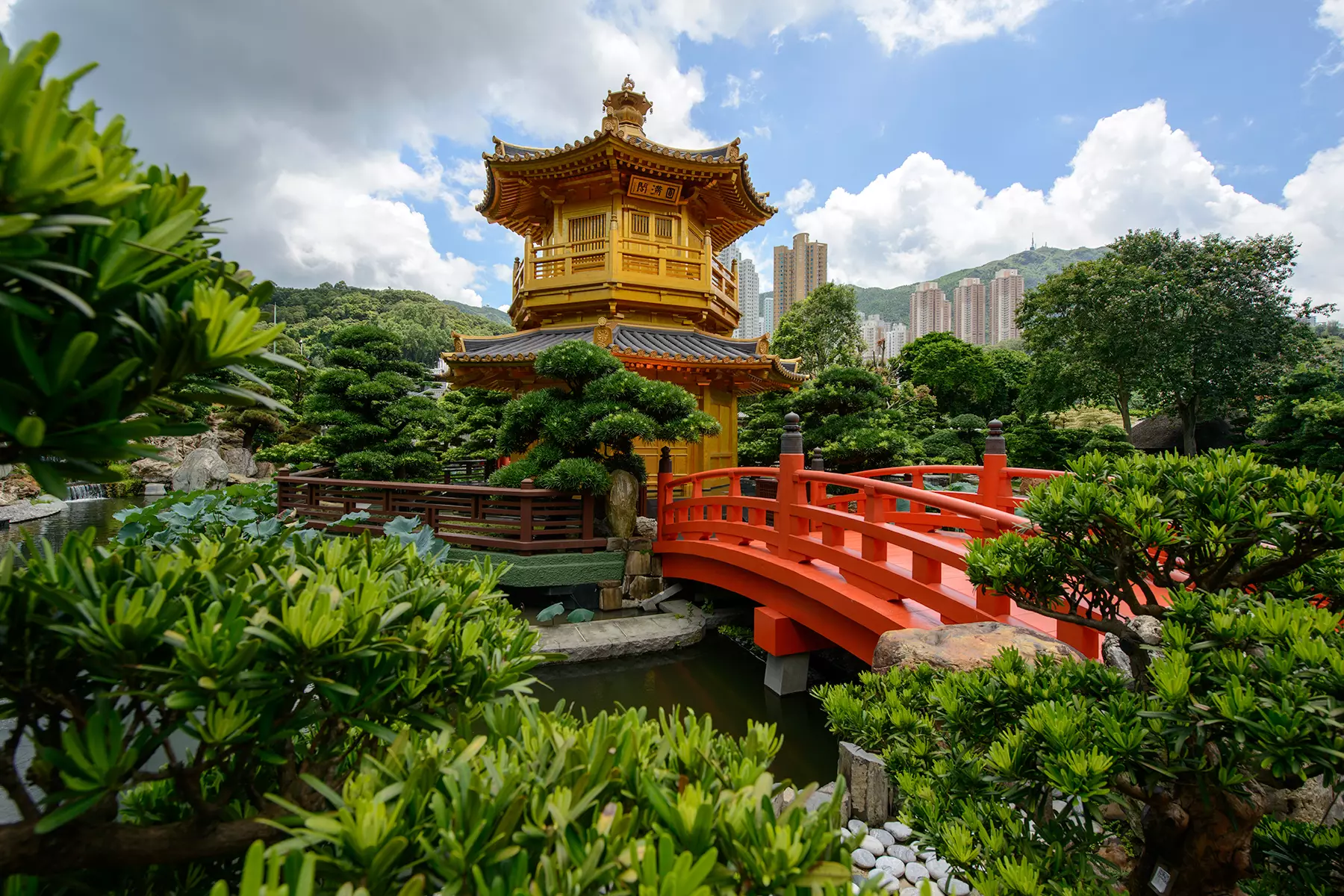 Pagoda, vrt Nan Lian, Diamond Hill, Hong Kong, Kina