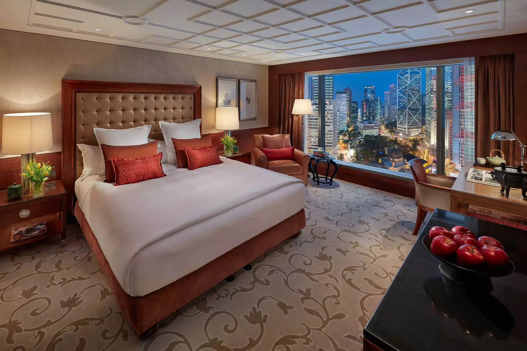 मंदारिन ओरिएंटल होटल समूह होटल अतिथि कक्ष, हांगकांग, चीन