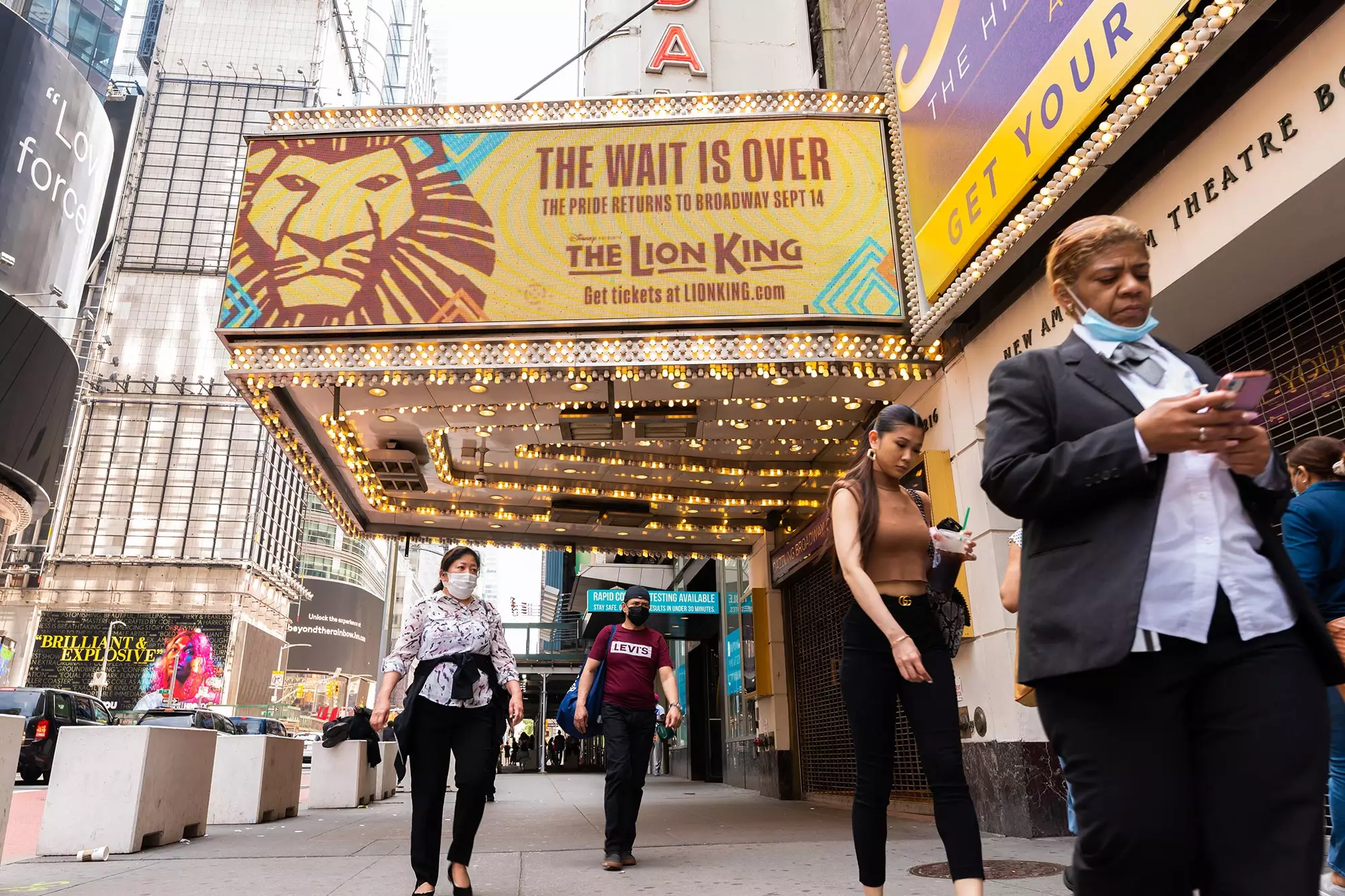 Mandat du masque de Broadway