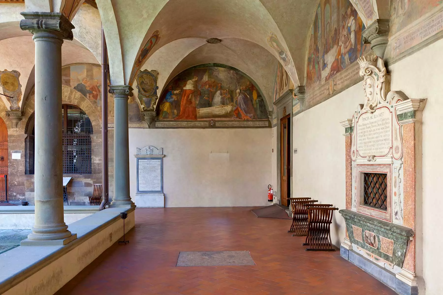 Italië, Florence, Museo Nazionale di San Marco, The Cloister