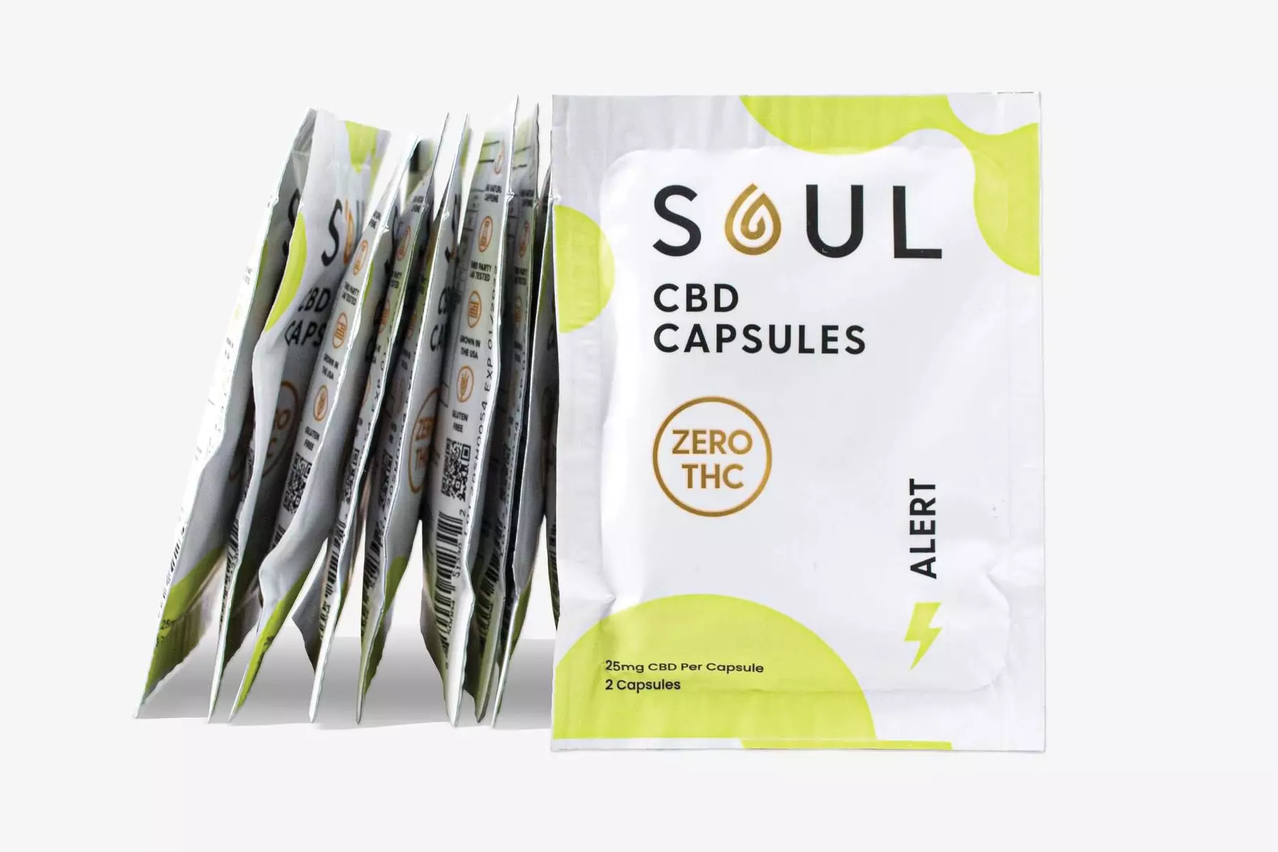 Soul CBD-kapsler i reisepakker