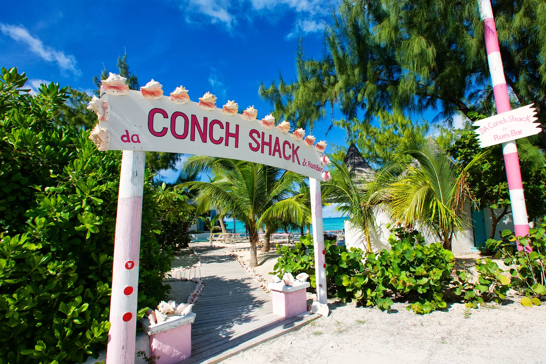 Entrada a da Conch Shack