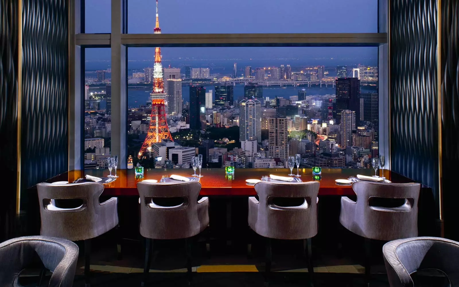 A Ritz Carlton Tokyo Japán Bár étterem Étkezés