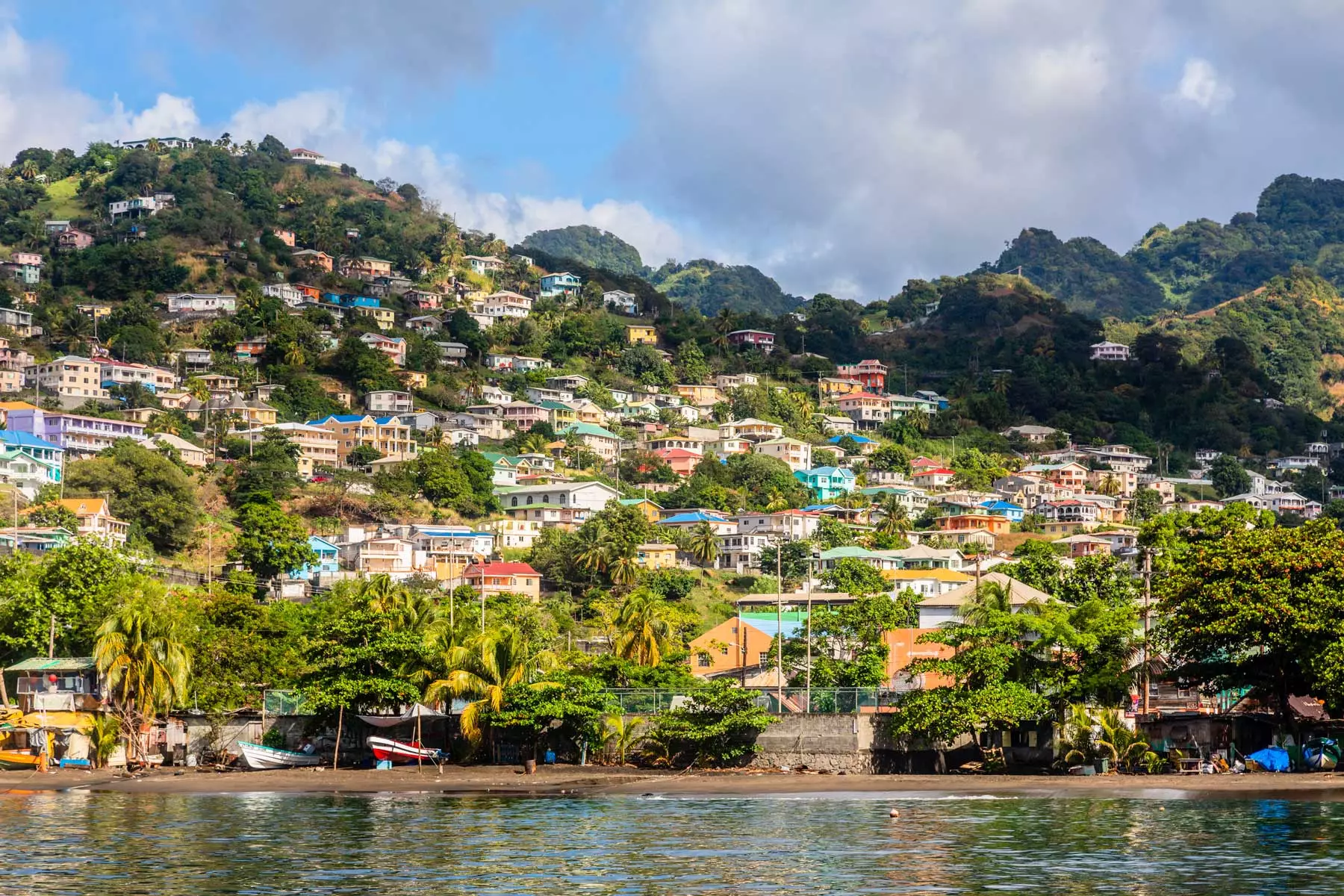 Vista de Kingstown, São Vicente e Granadinas