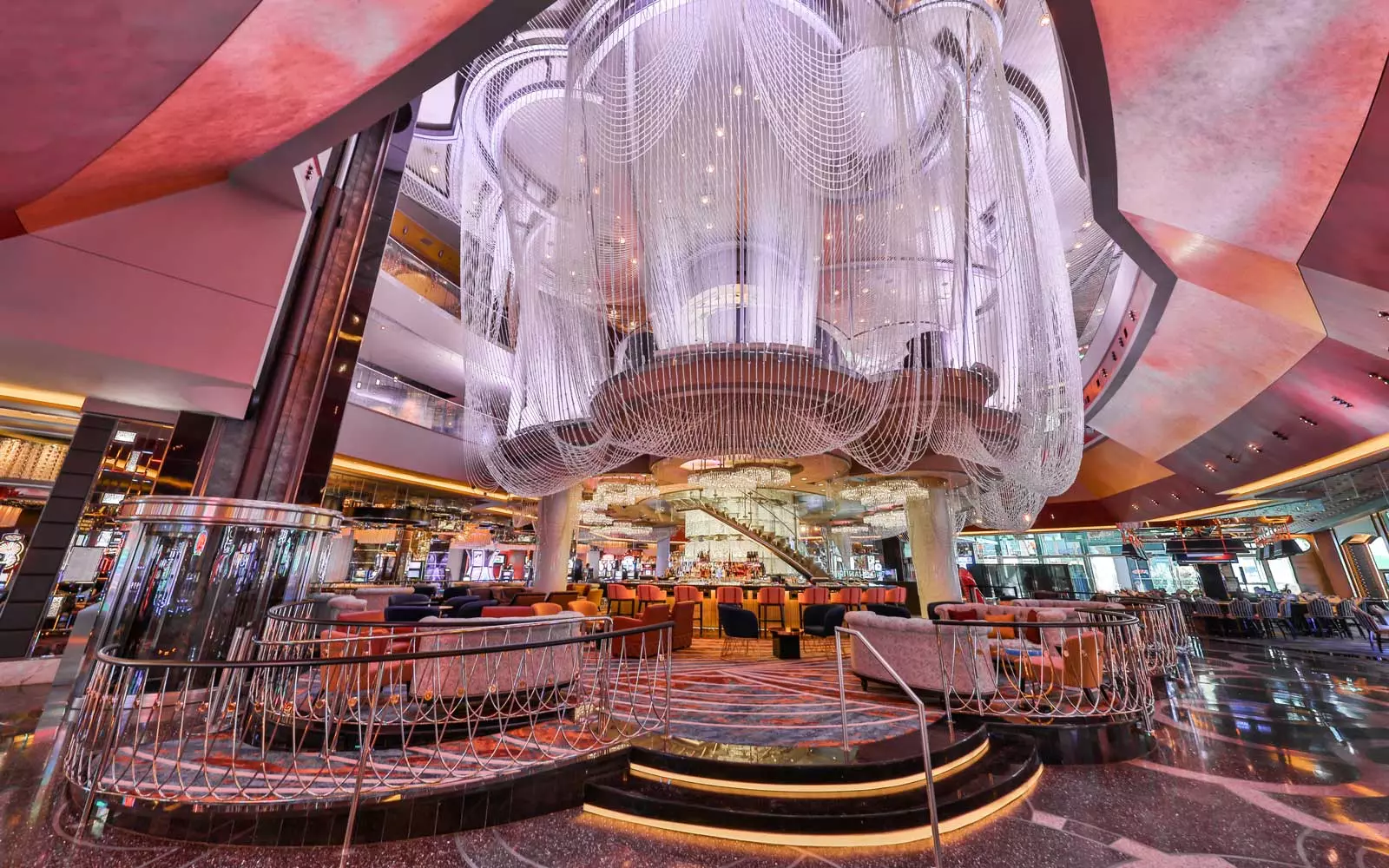 El candelabro en The Cosmopolitan Las Vegas