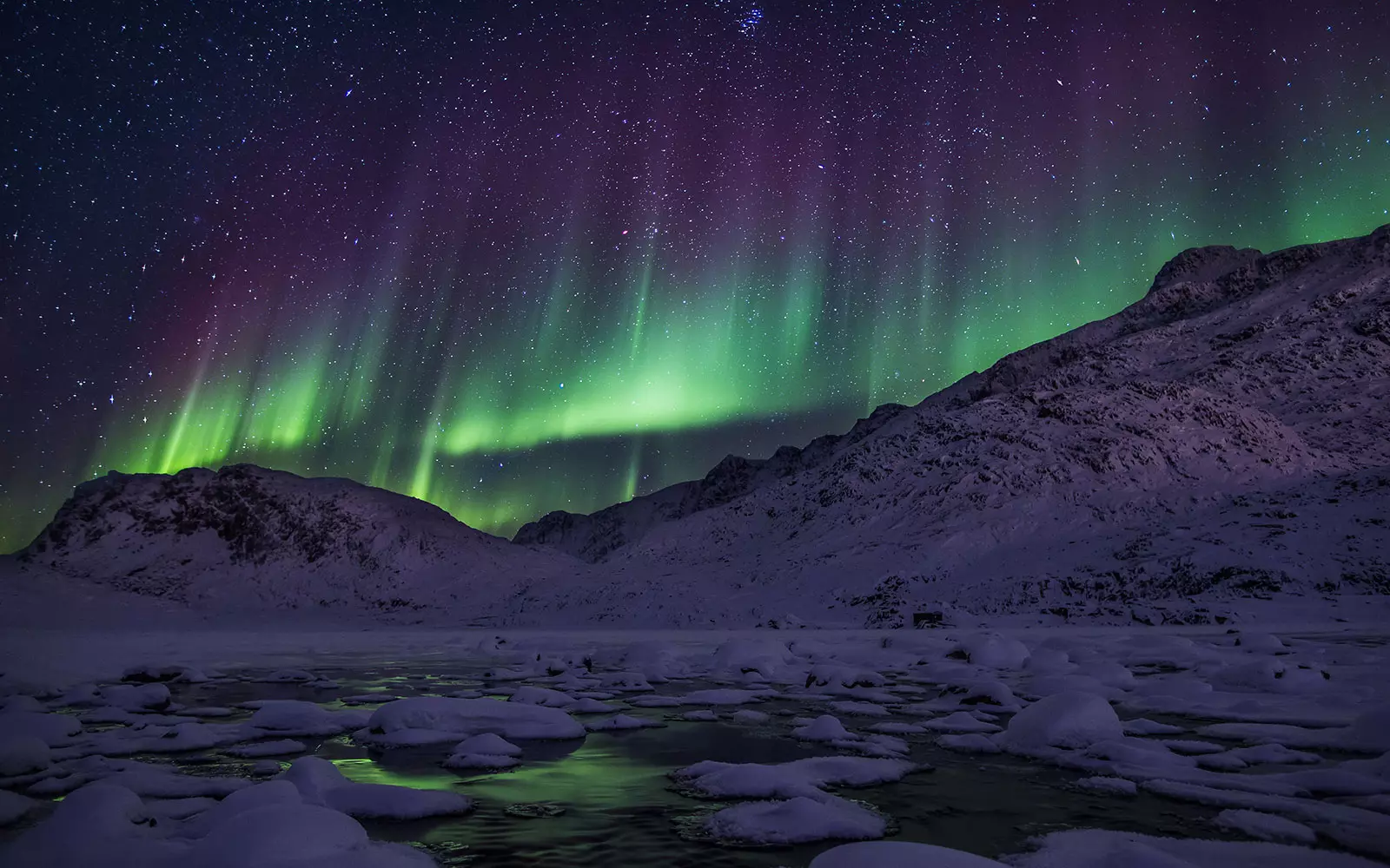 Ahantu heza ho kubona Amatara y'Amajyaruguru: Greenland