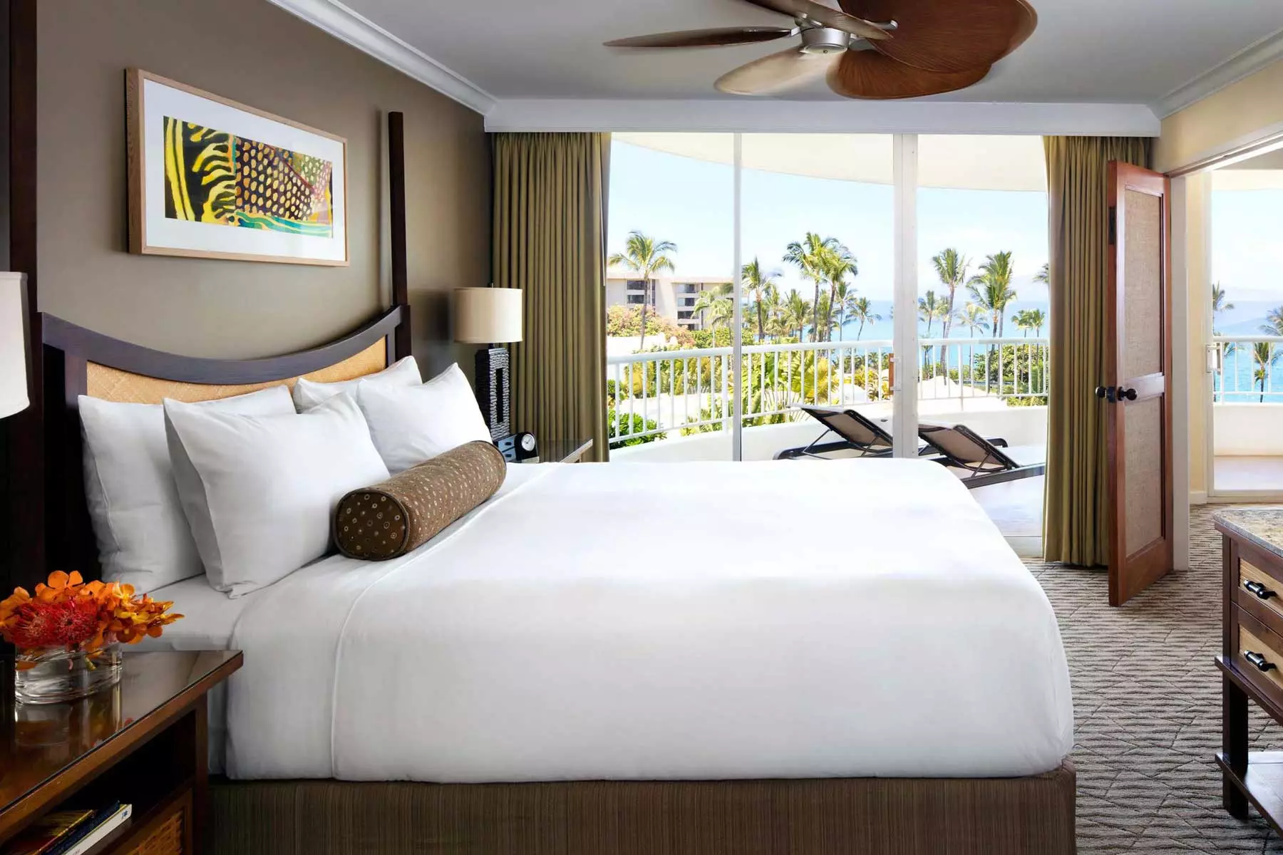 Kamar tamu ing Fairmont Kea Lani, milih salah siji sing paling resorts lan hotels in Hawaii