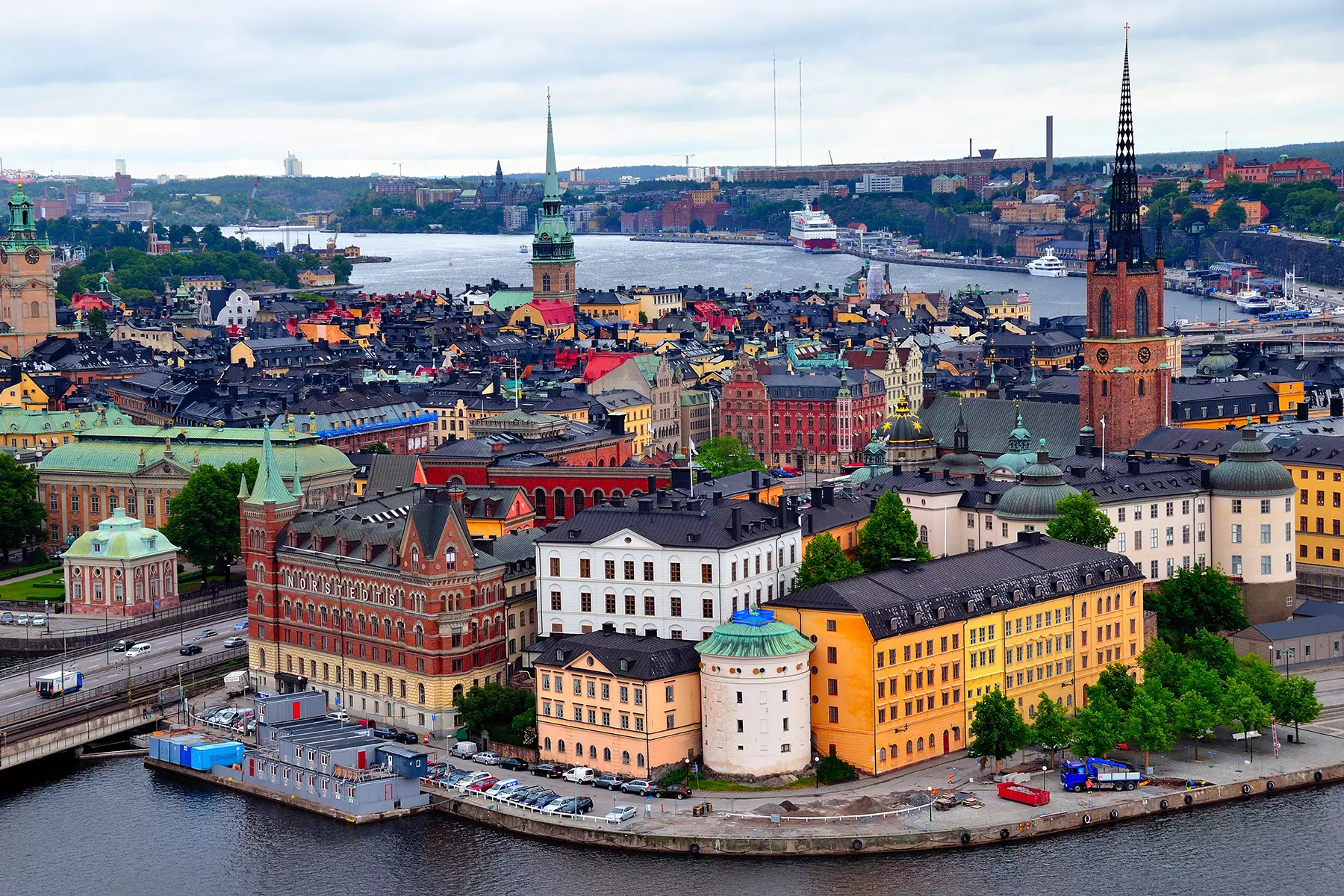 Luftaufnahme von Gamla Stan, Stockholm.