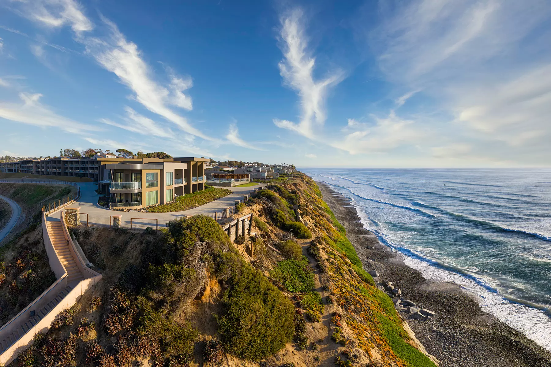 ທັດສະນະທາງອາກາດຂອງ Alila Marea Beach Resort Encinitas