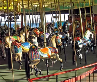 1911 m. „Looff Carousel“, Santa Kruzas, Kalifornija