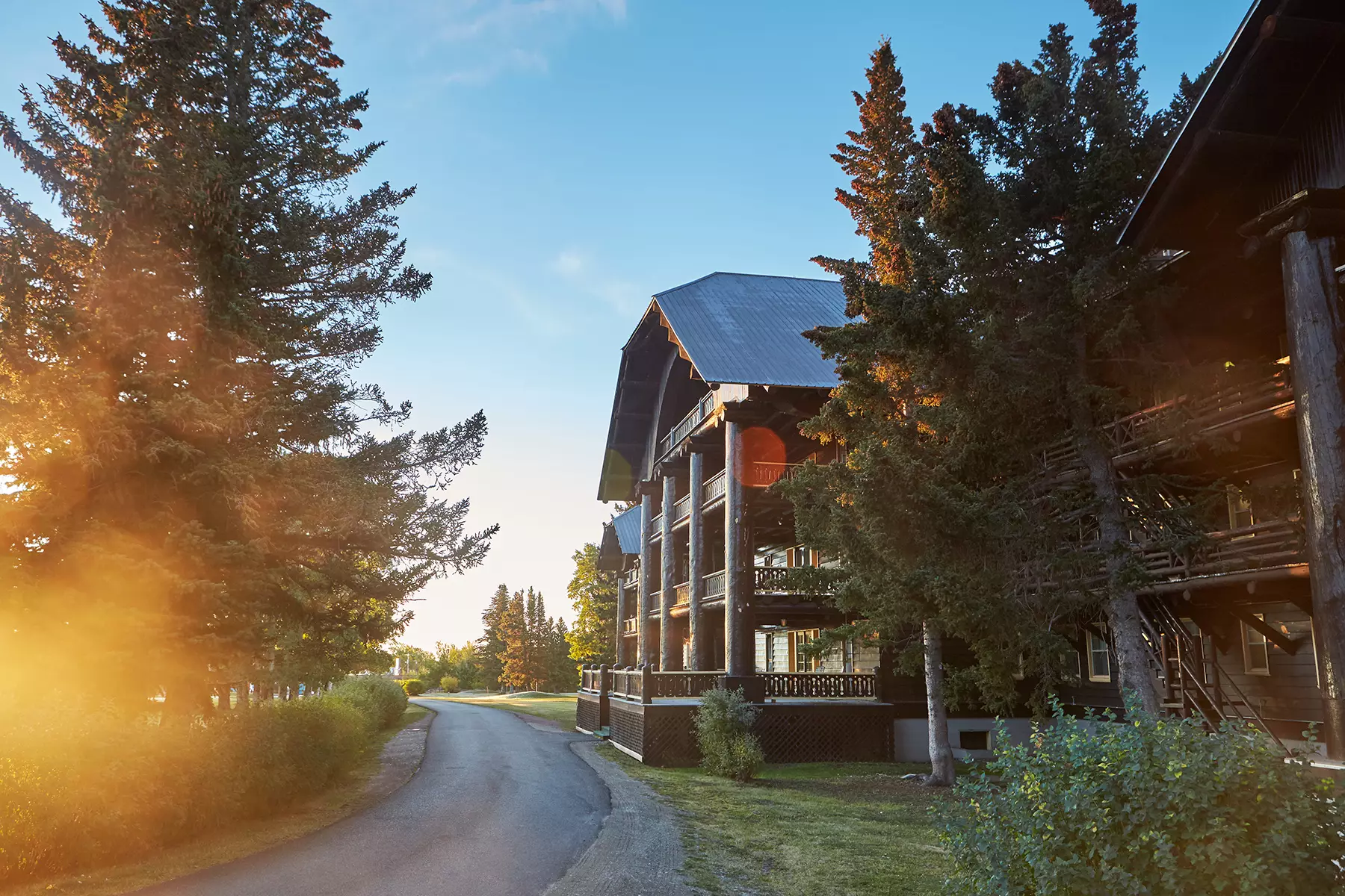 Exteriör av Glacier Park Lodge