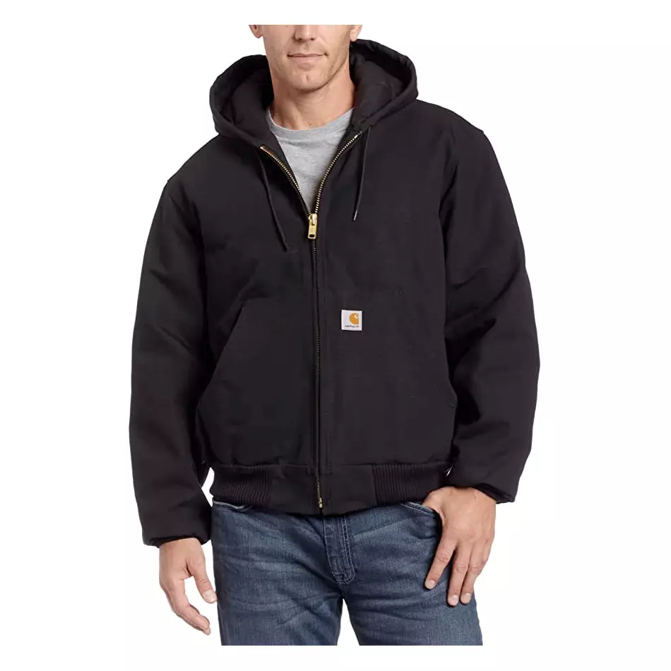 Carhartt Herr Quiltad Flanell Fodrad Duck Active Jacka