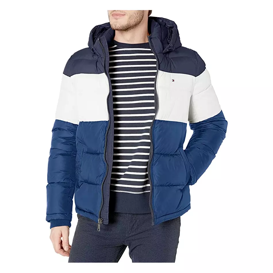 Tommy Hilfiger klassiek pufferjack met capuchon voor heren