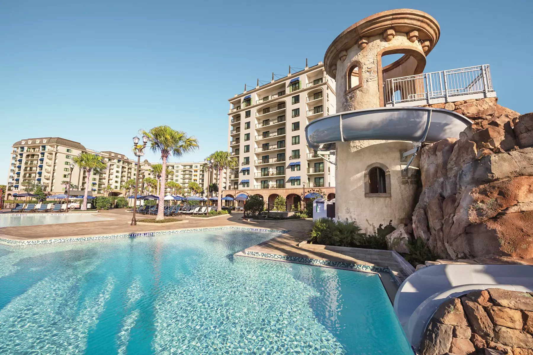 Het zwembad van Disney's Riviera Resort