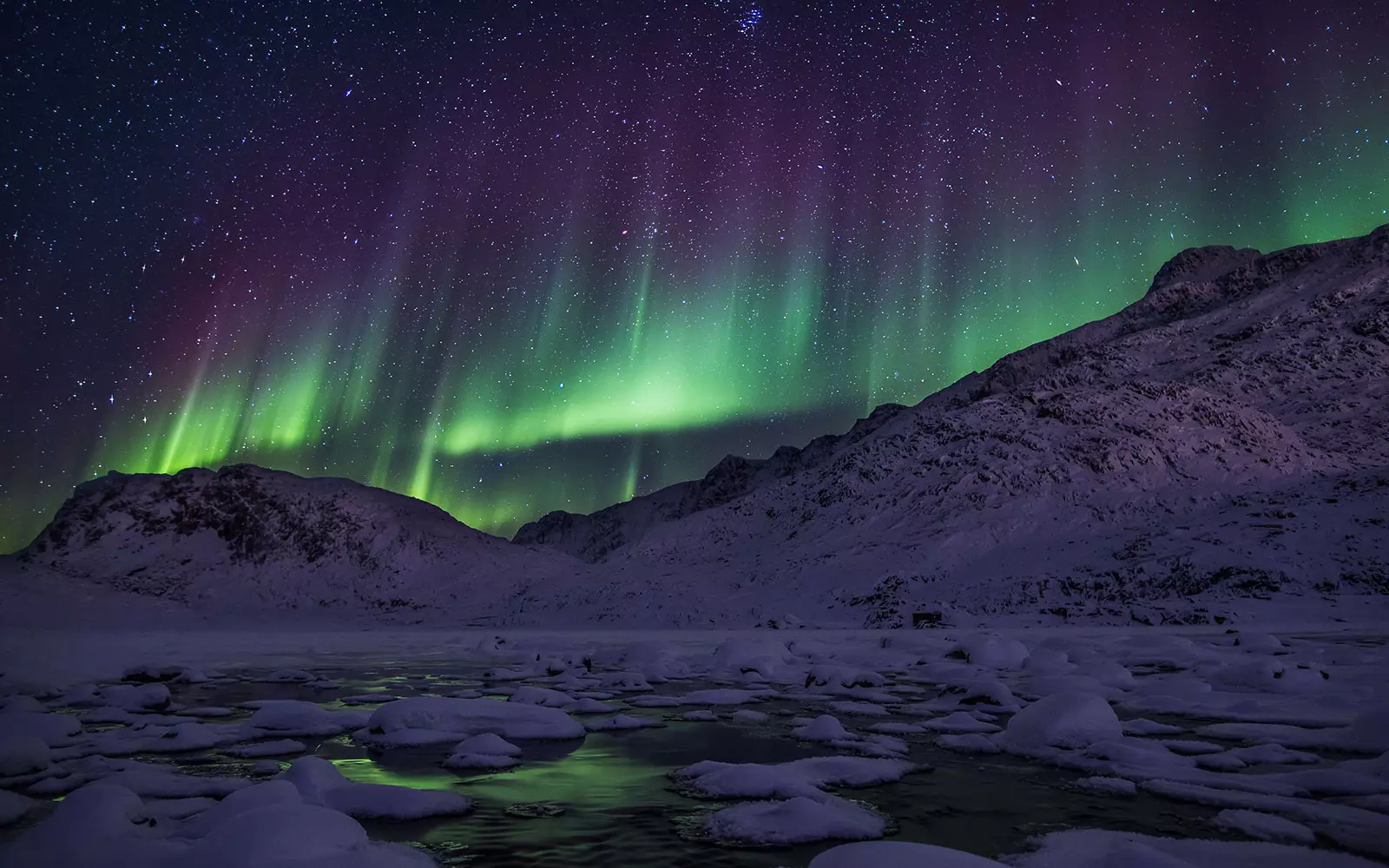 Лучшие места, чтобы увидеть северное сияние: Гренландия