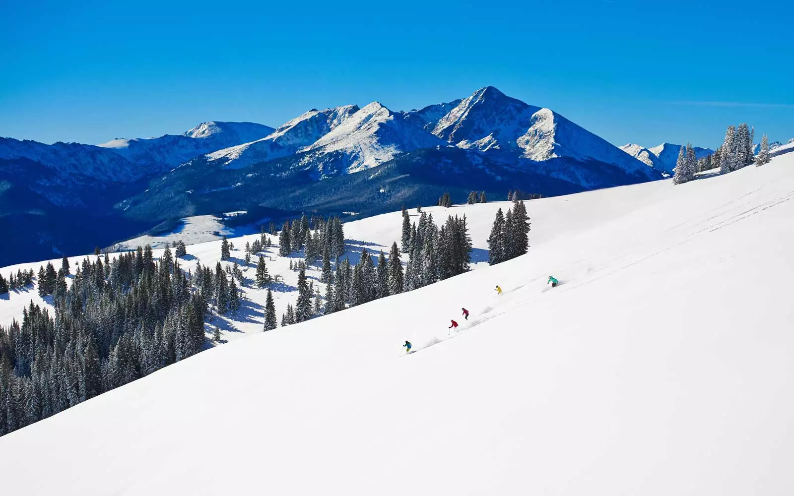 Ski Back Bowls nan Vail, Kolorado