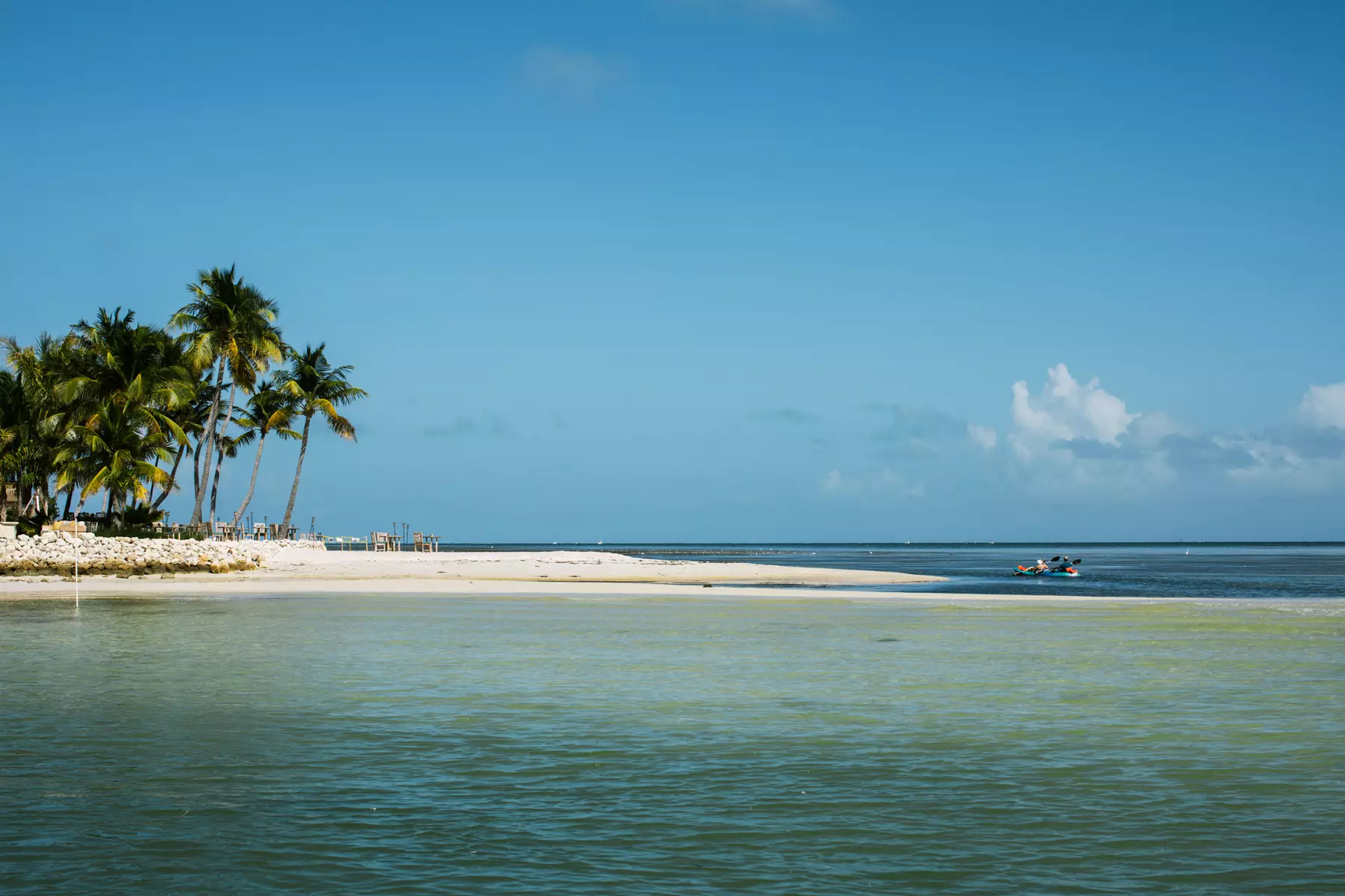 Middle Keys, perairan biru dan langit Florida