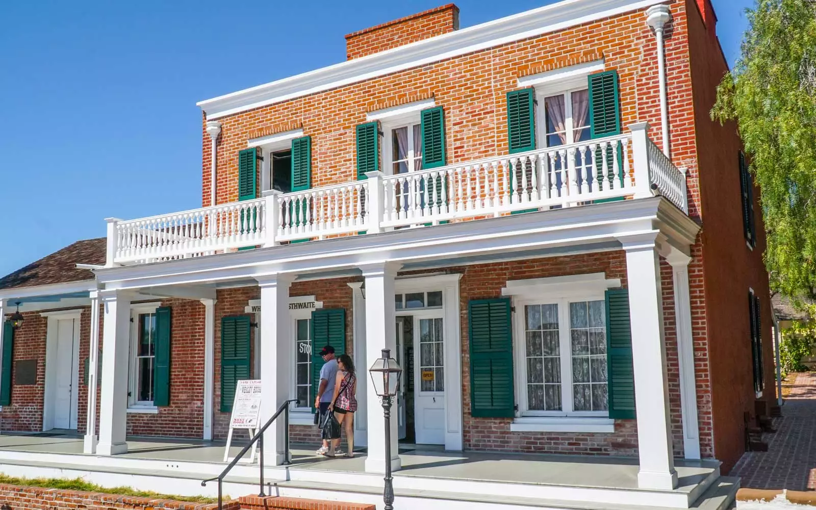 Kuuluisa Whaley House San Diegossa, Kalifornian vanhassakaupungissa