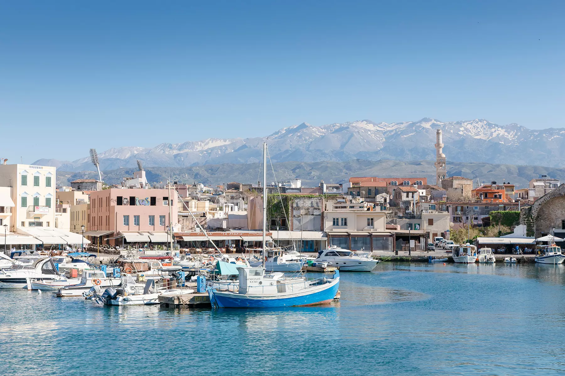 Yunani, Crete, Harbour of Chania