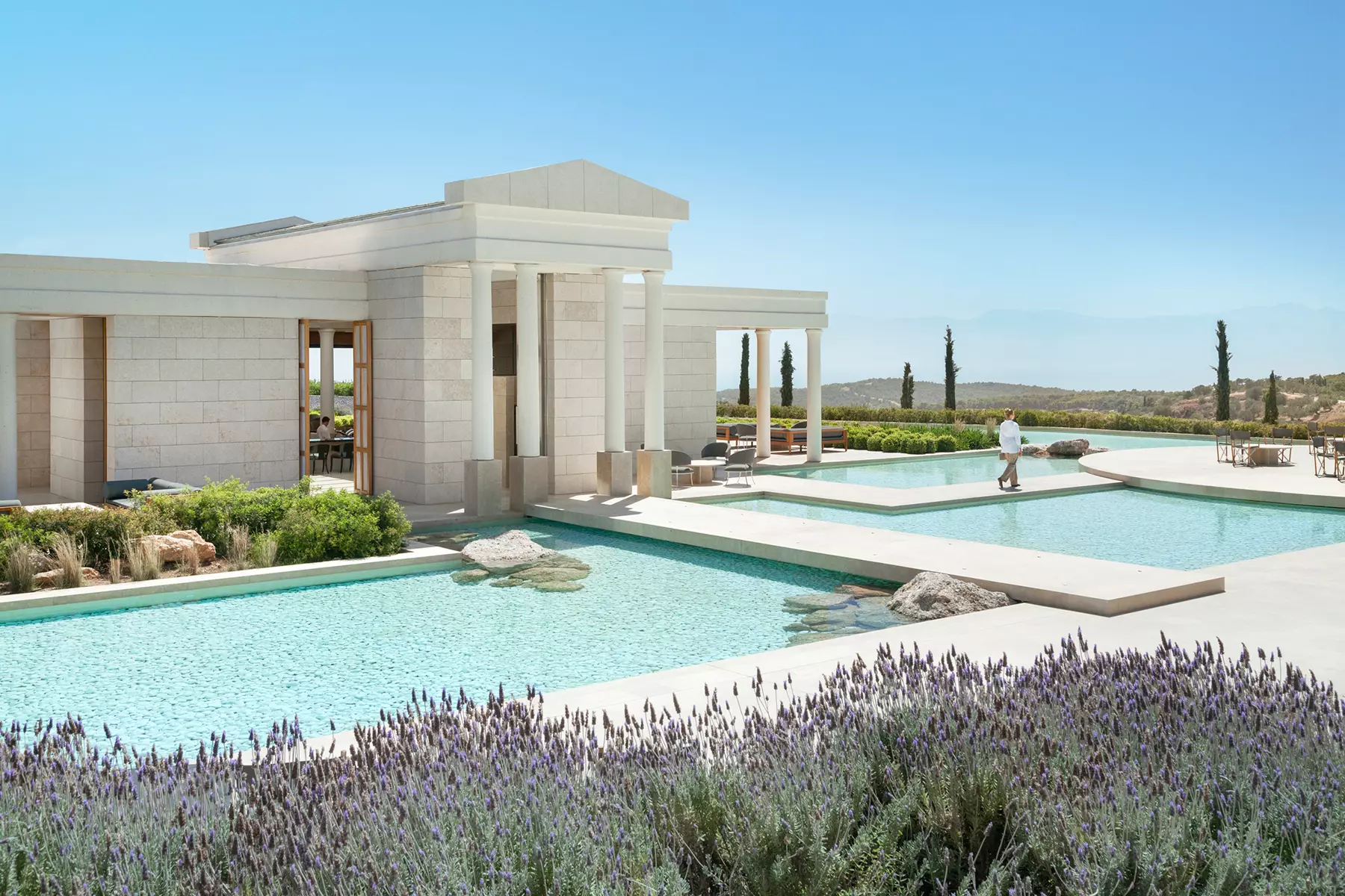 Amanzoe, Grikelân - Dining, Bar, Reflecting pool