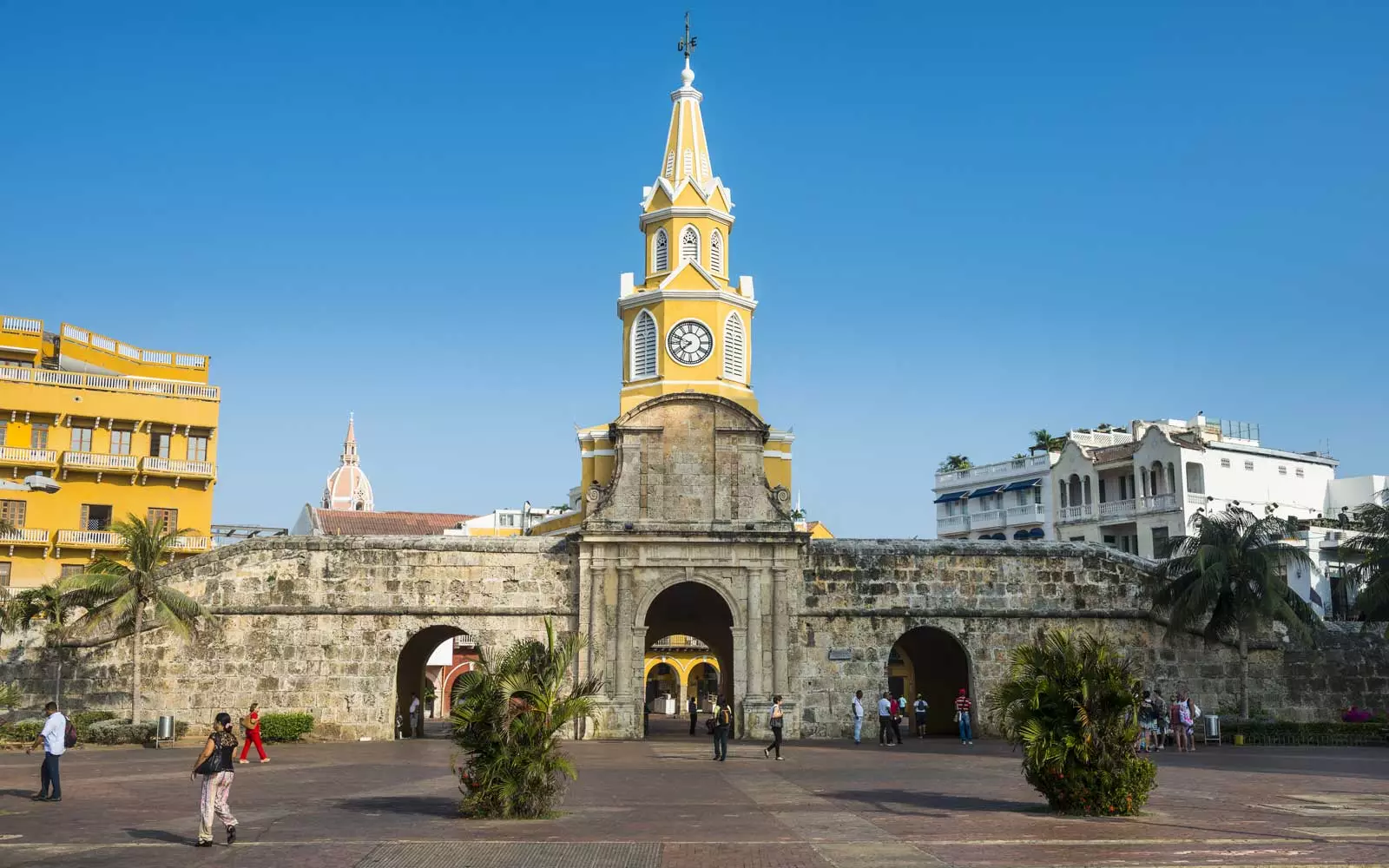 Torre del Reloj Publico (Public Clock Tower), UNESCO World Heritage Site, Cartagena, Colombia