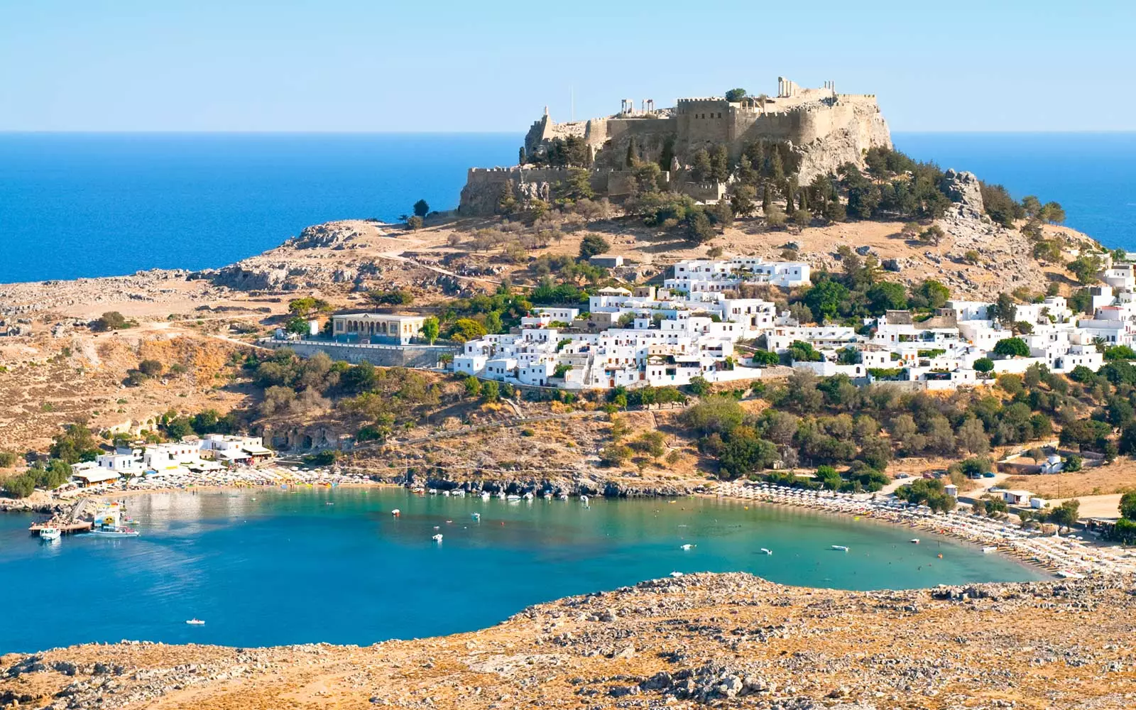 Akropolis, Lindos, Rhodos eilân, Grikelân