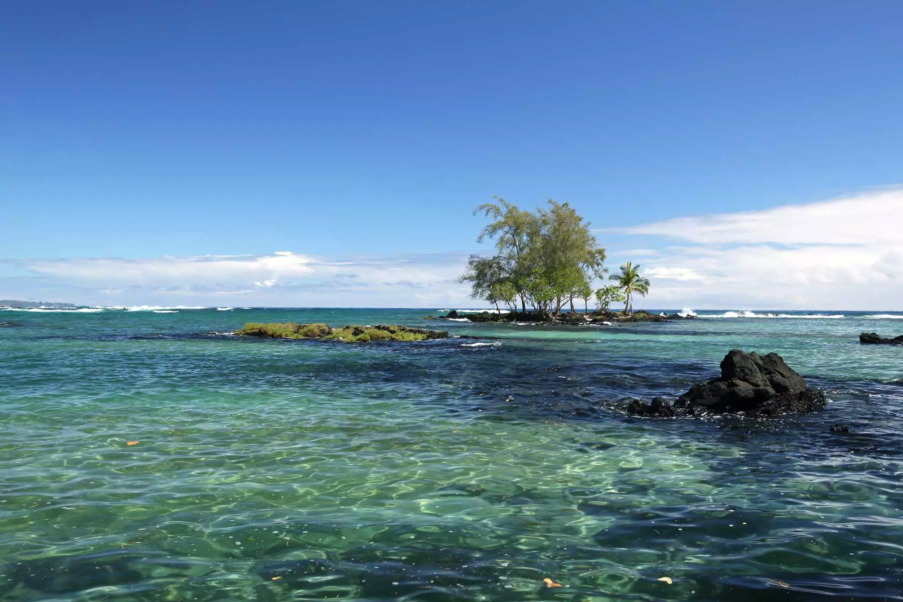 ឧទ្យាន Carlsmith Beach នៅ Hilo រដ្ឋ Hawaii