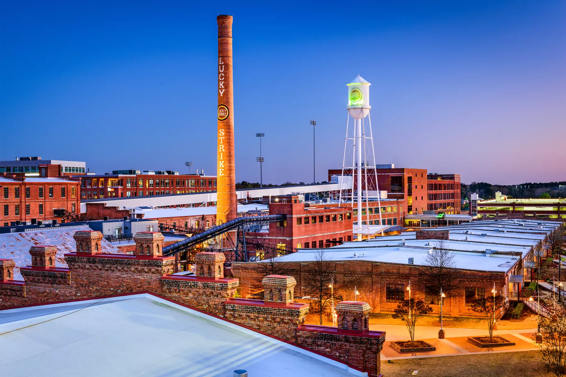 Ceantar Stairiúil Tobac Meiriceánach i Durham, Carolina Thuaidh