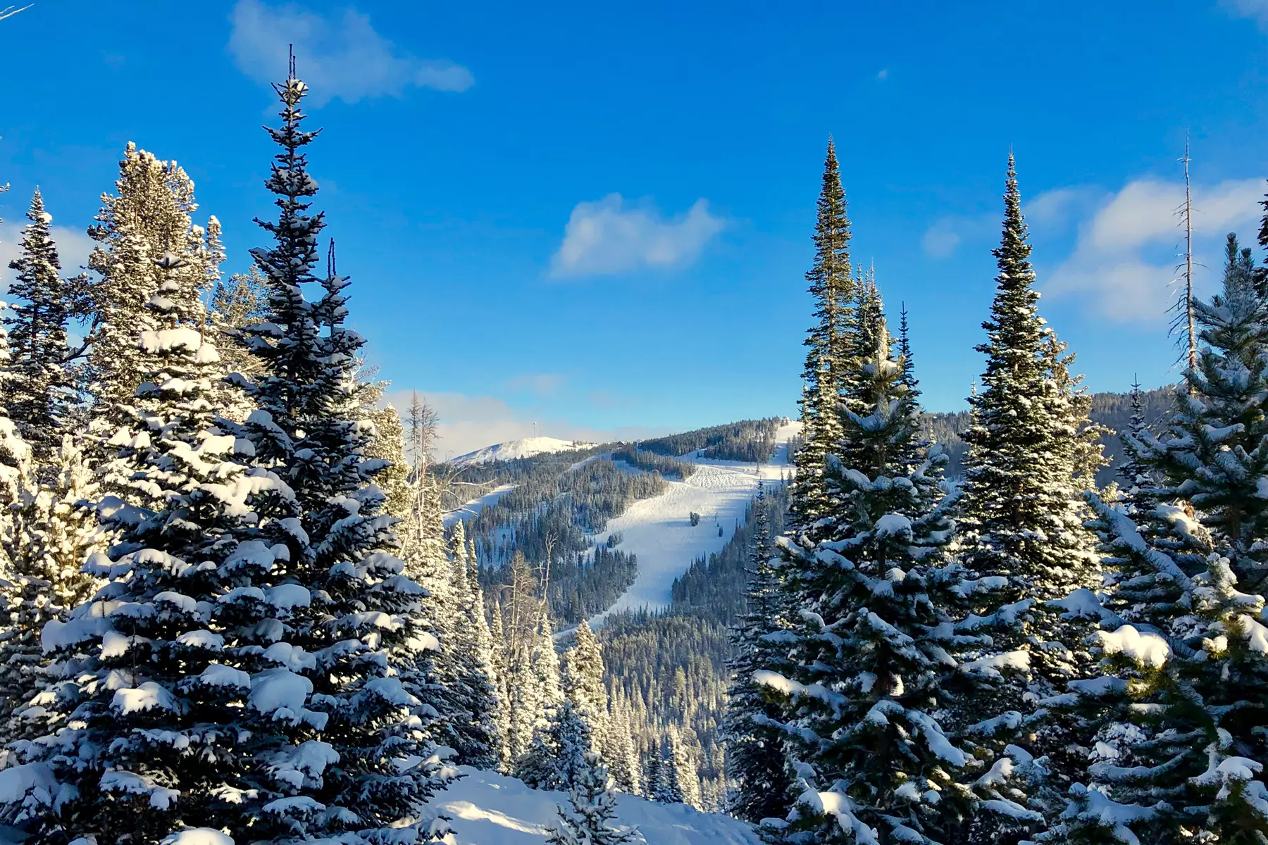 Skiing muBig Sky, Montana