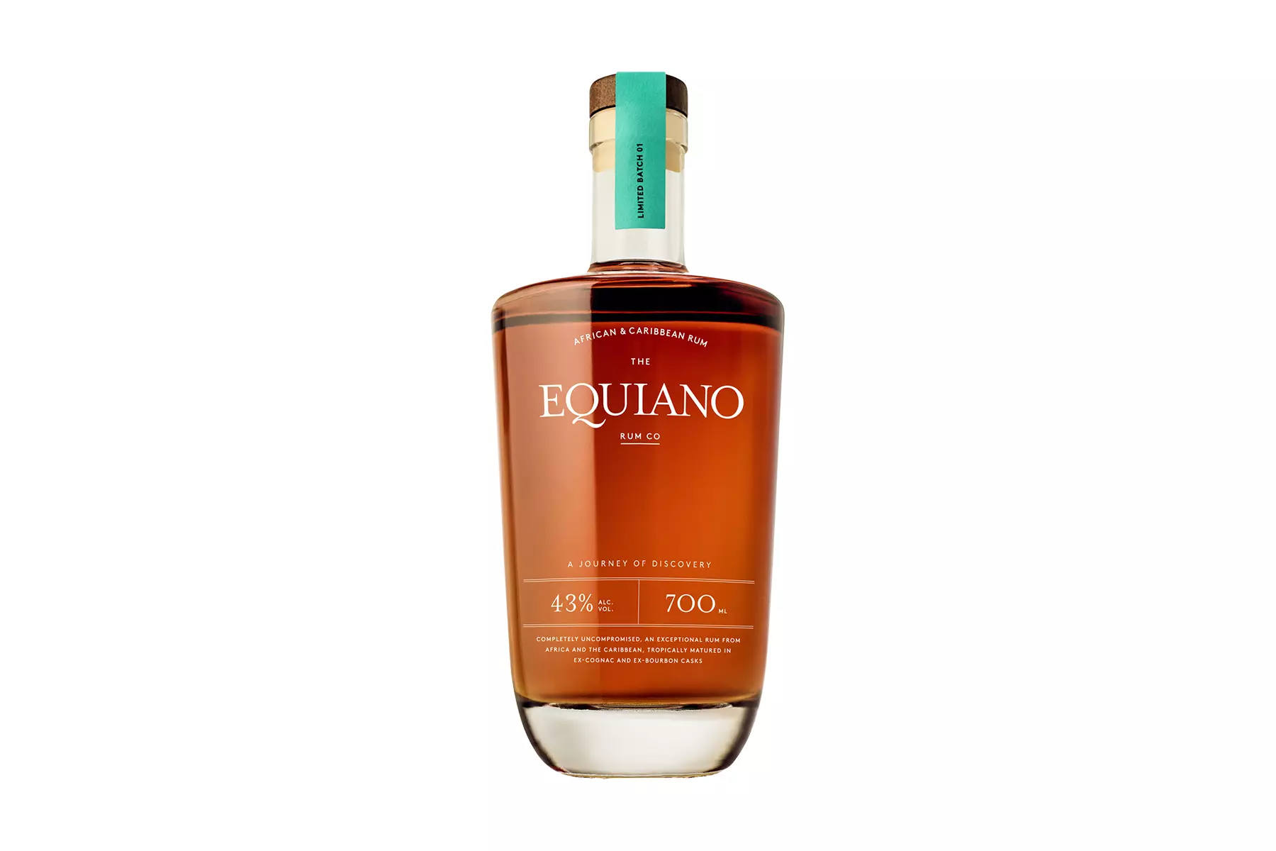 Flaska af Equiano Rum