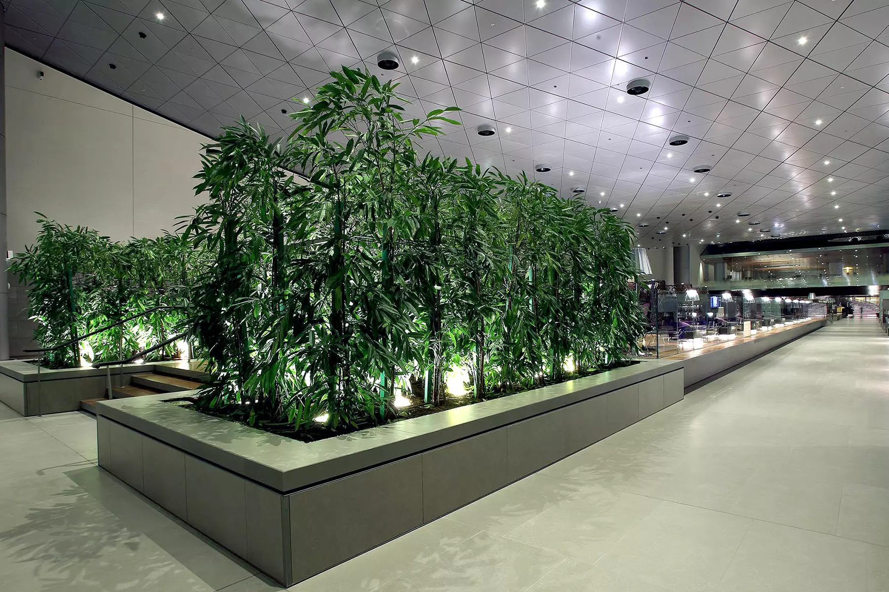 Interior de Qatar Airways Al Mourjan Lounge, Doha