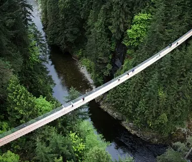 Capilano निलम्बन ब्रिज, भ्यानकूवर, ब्रिटिश कोलम्बिया