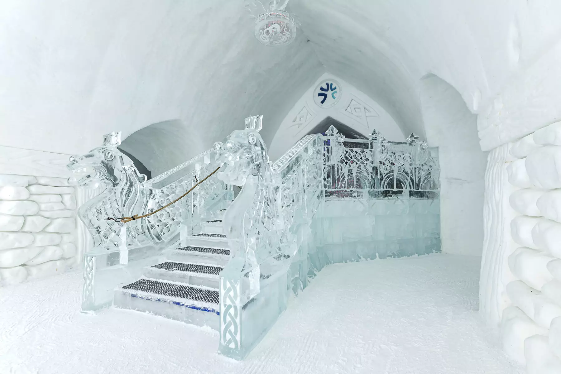 Hotel de Glace Ice Hotel din Quebec Tur virtual