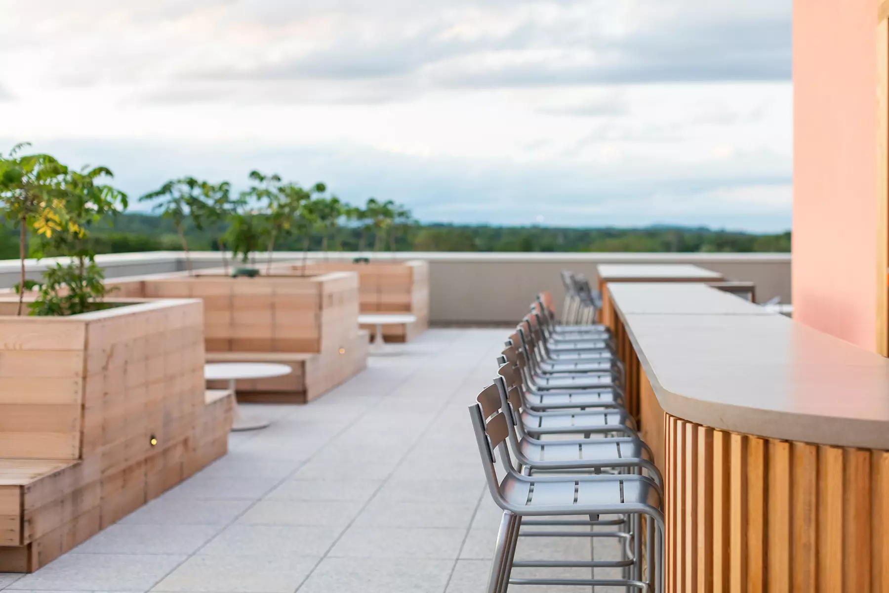 Q Rooftop viešbutyje Quirk Hotel Charlottesville, Charlottesville, VA