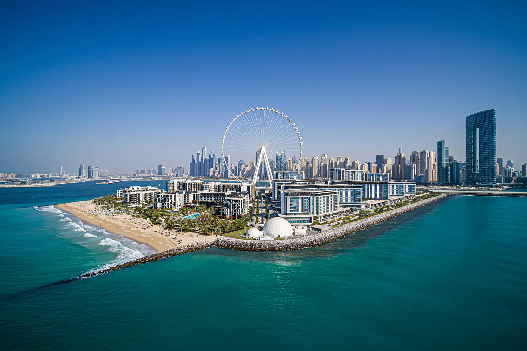 The Ain Dubai Ferris Wheel salila poé