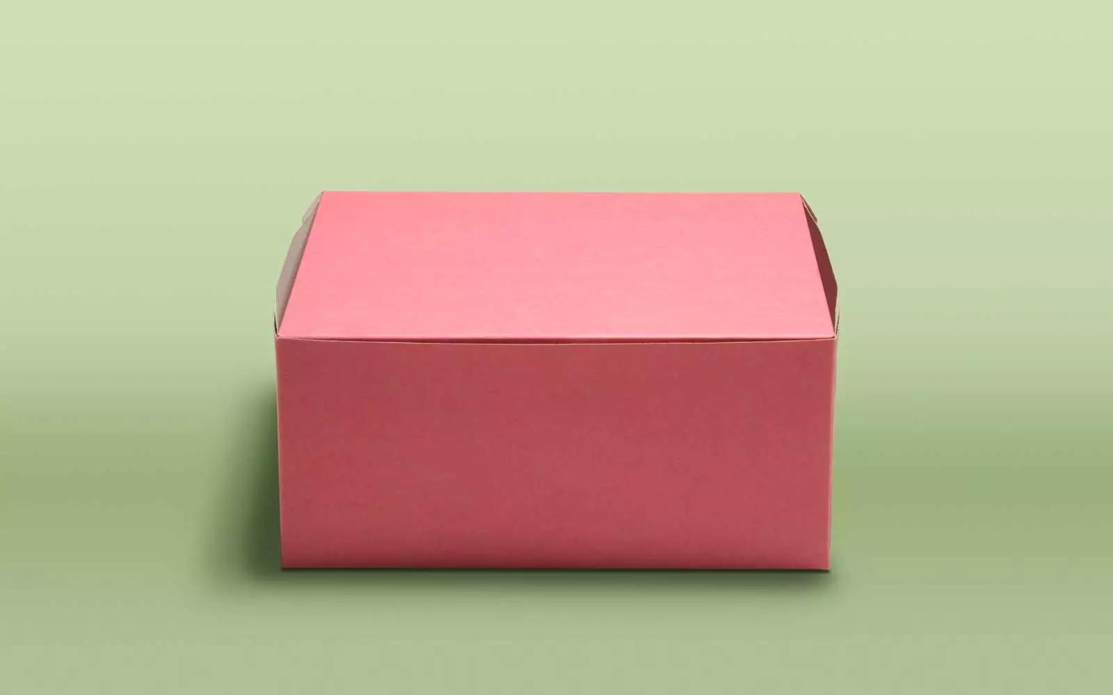 一個粉紅色的甜甜圈盒