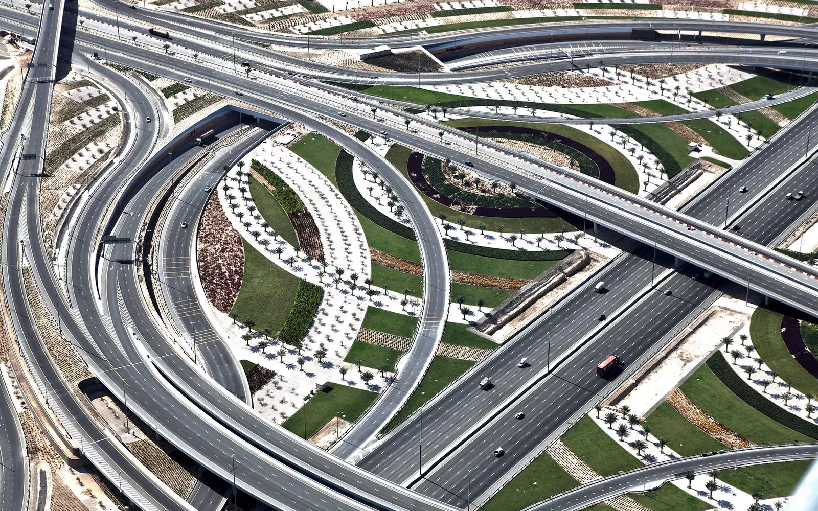 Foto ayeryen nan Doubay Highway Interchange.