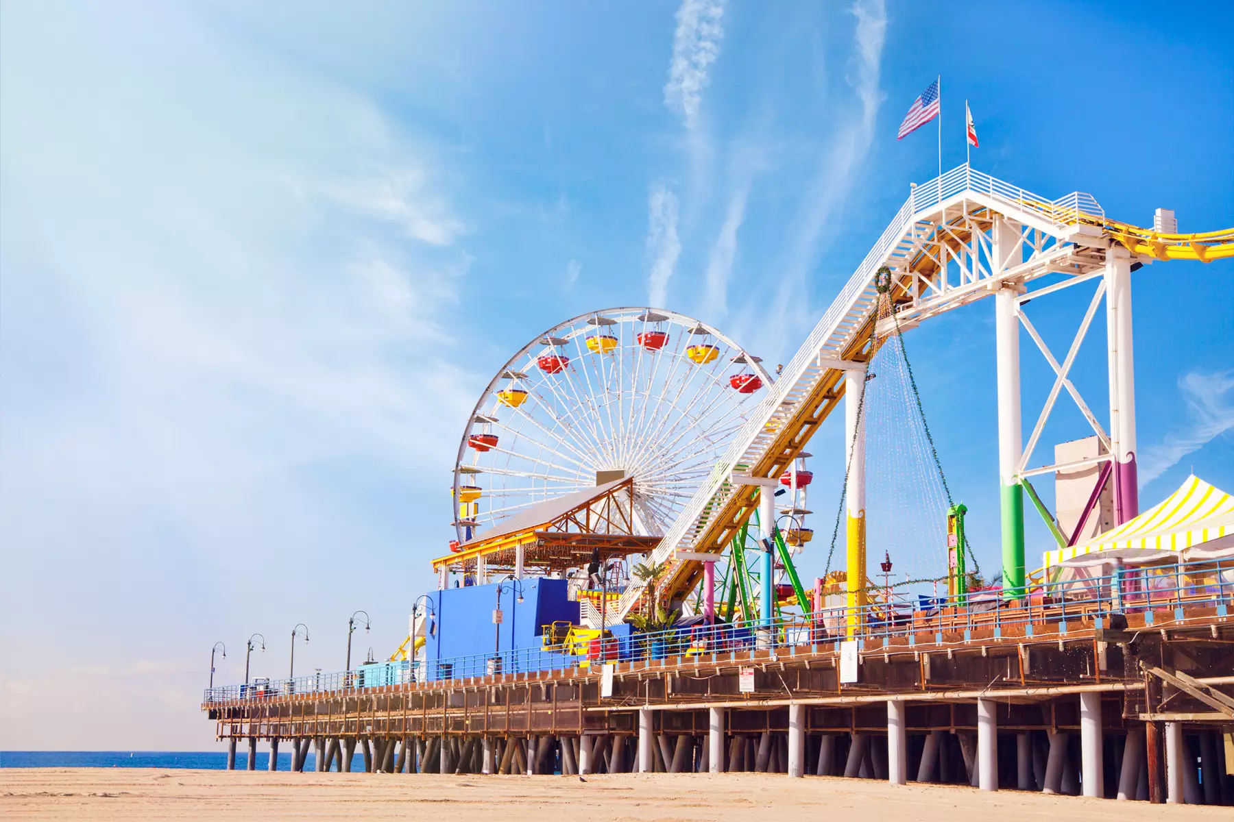 Molo di Santa Monica in California