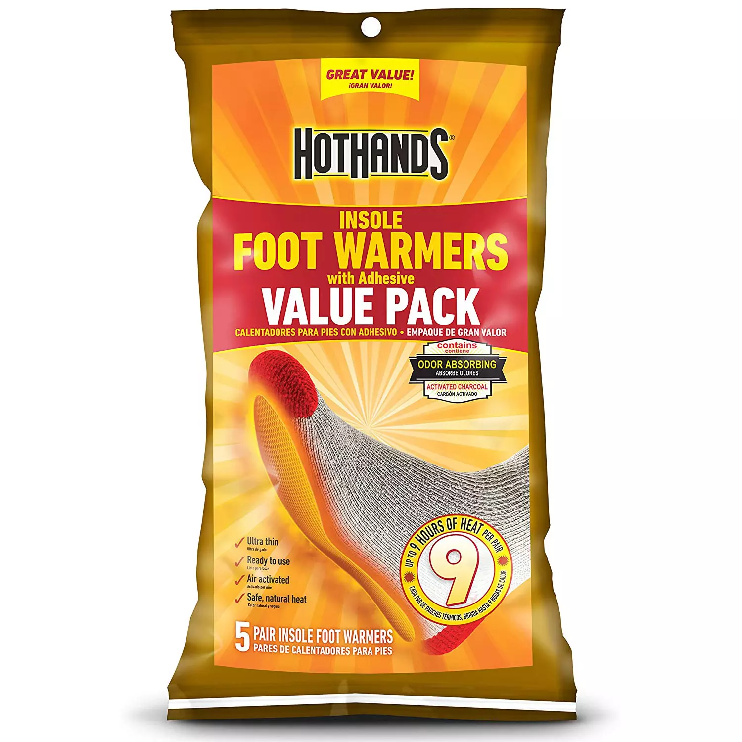 hothands insole foot warmers zomatira mtengo paketi