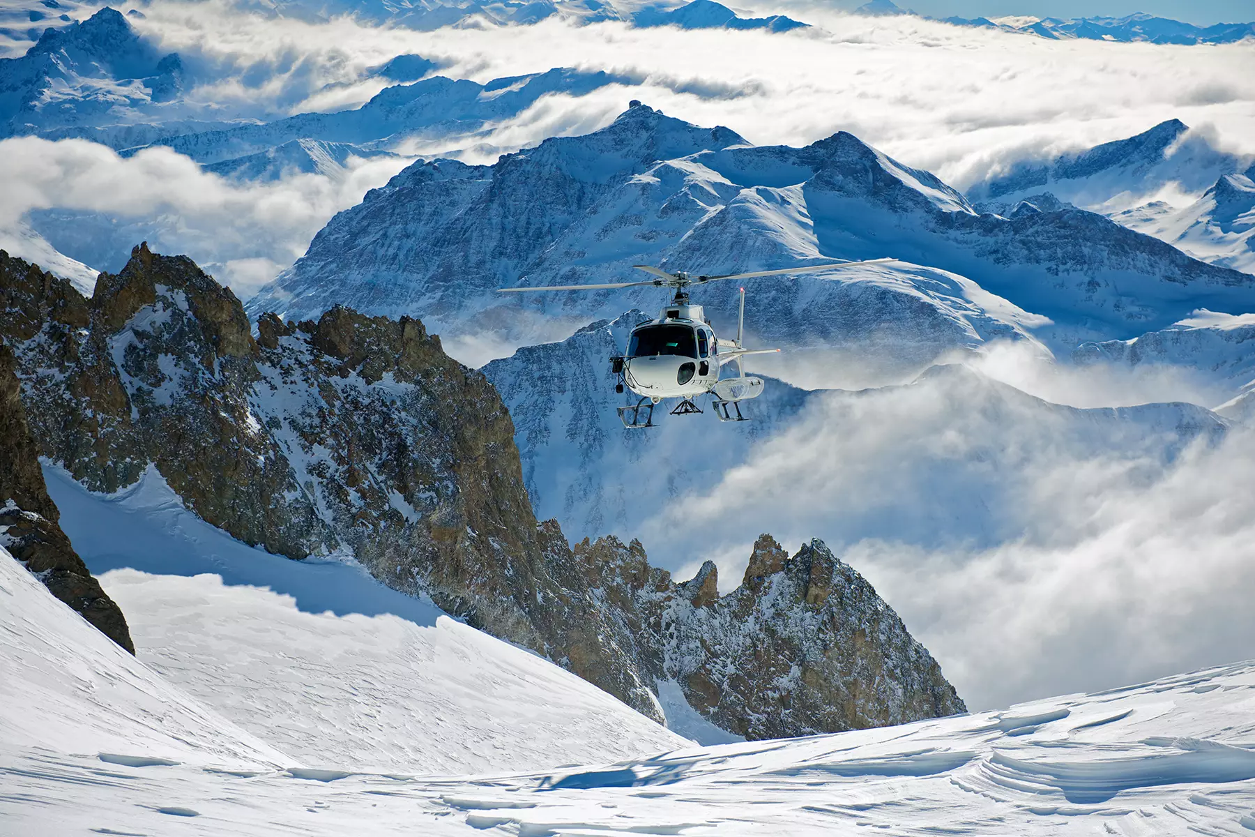 Helicopter Skiing a cikin Alps