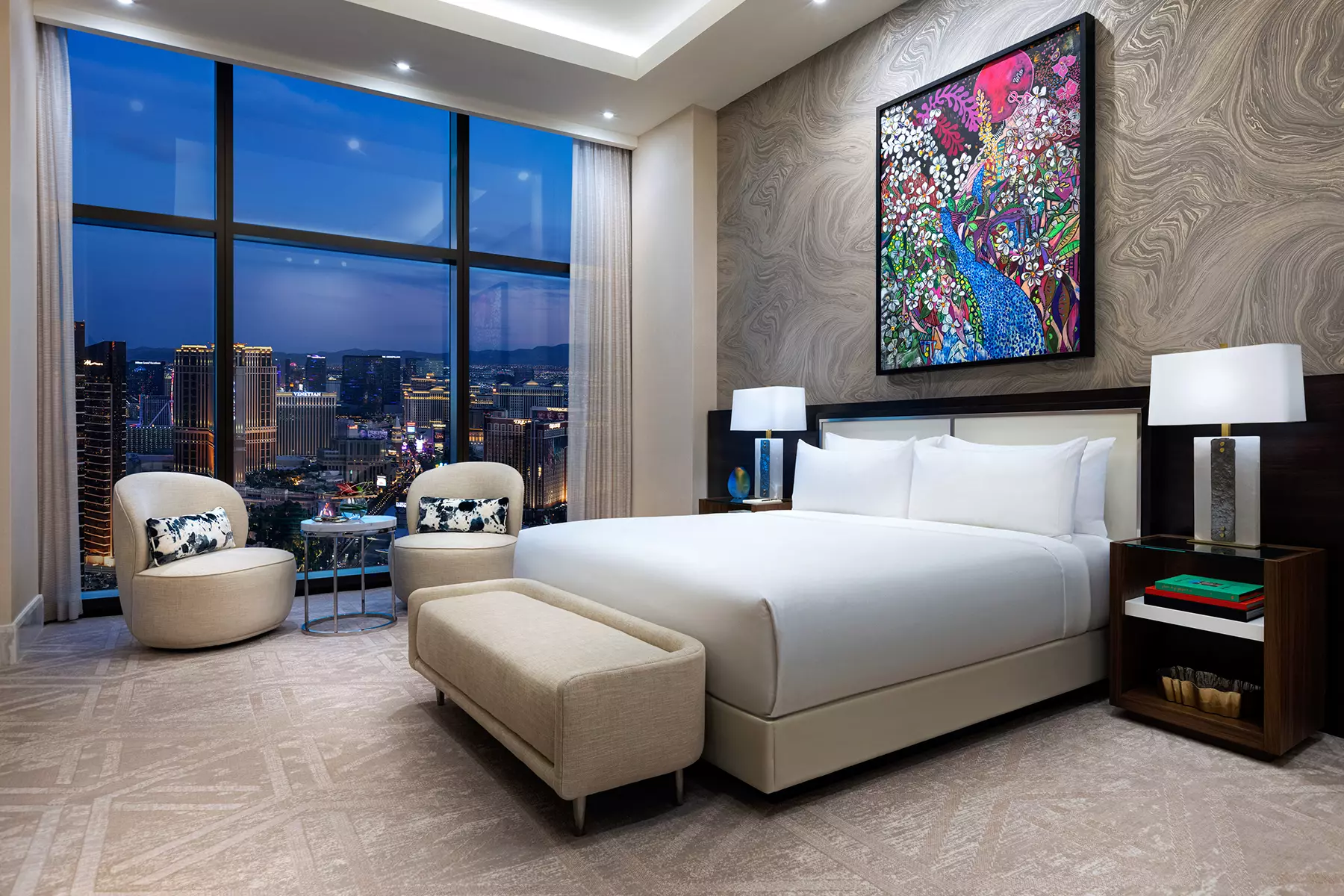 Bilik Tidur Vila Chairmna di Resorts World Las Vegas