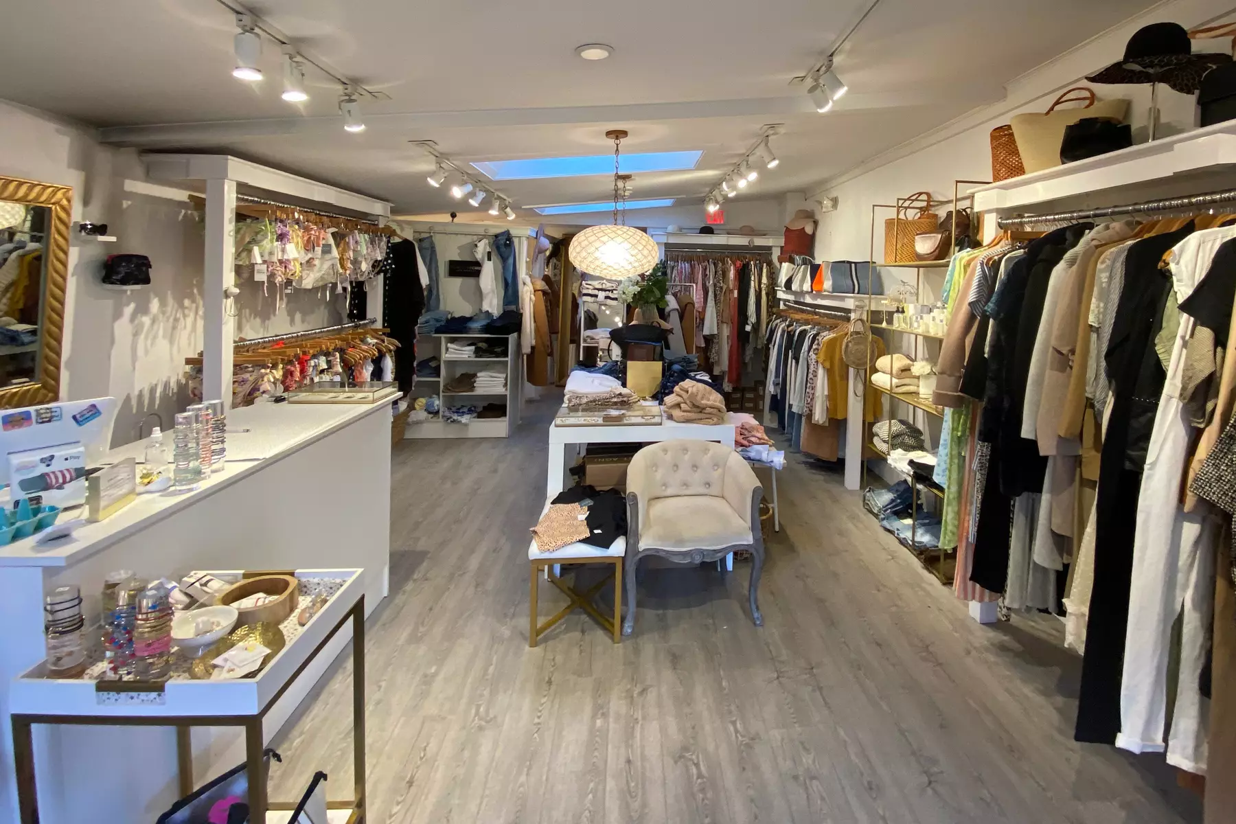 Ynterieur fan Salt Boutique yn Nantucket